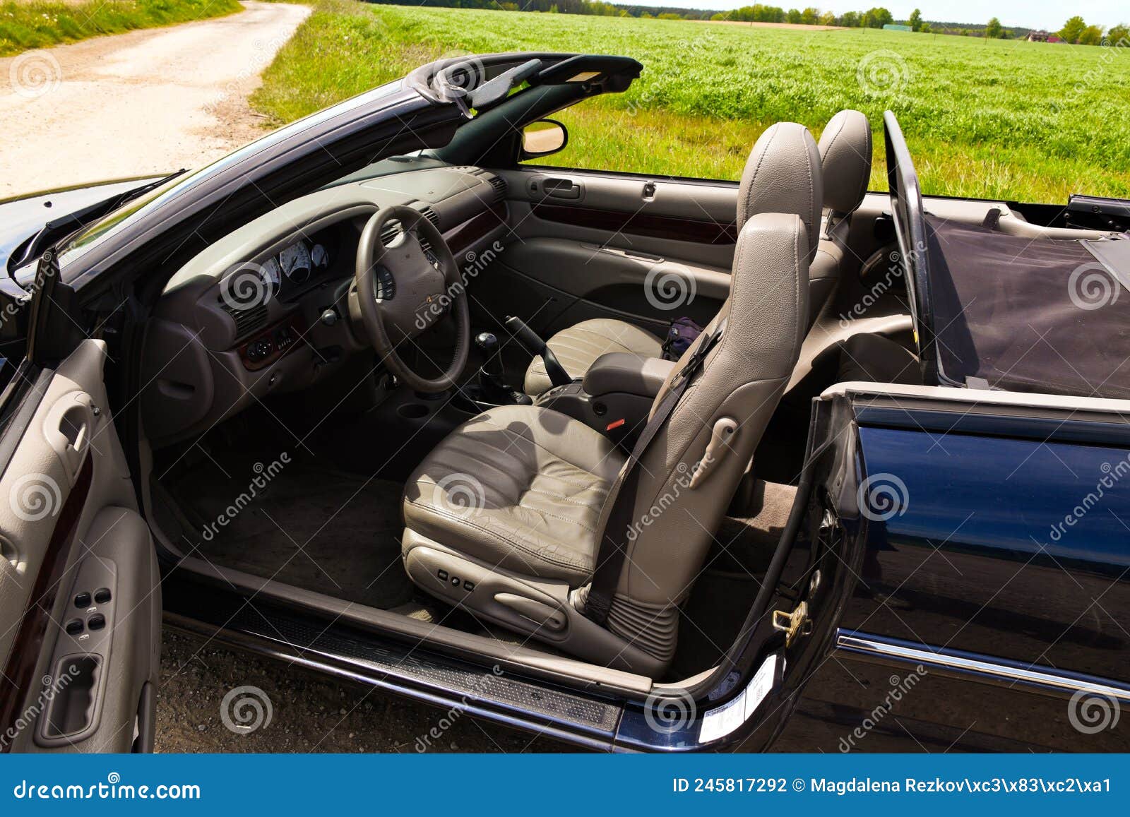 Interior of the Chrysler Sebring Cabriolet Convertible Car Editorial ...