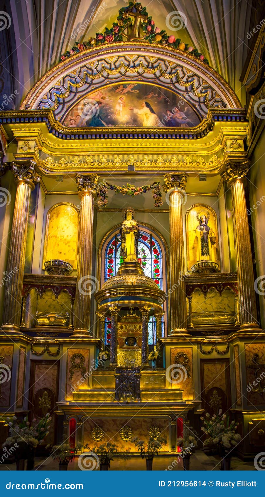 Interior of a Church in Peru Editorial Stock Image - Image of lima ...
