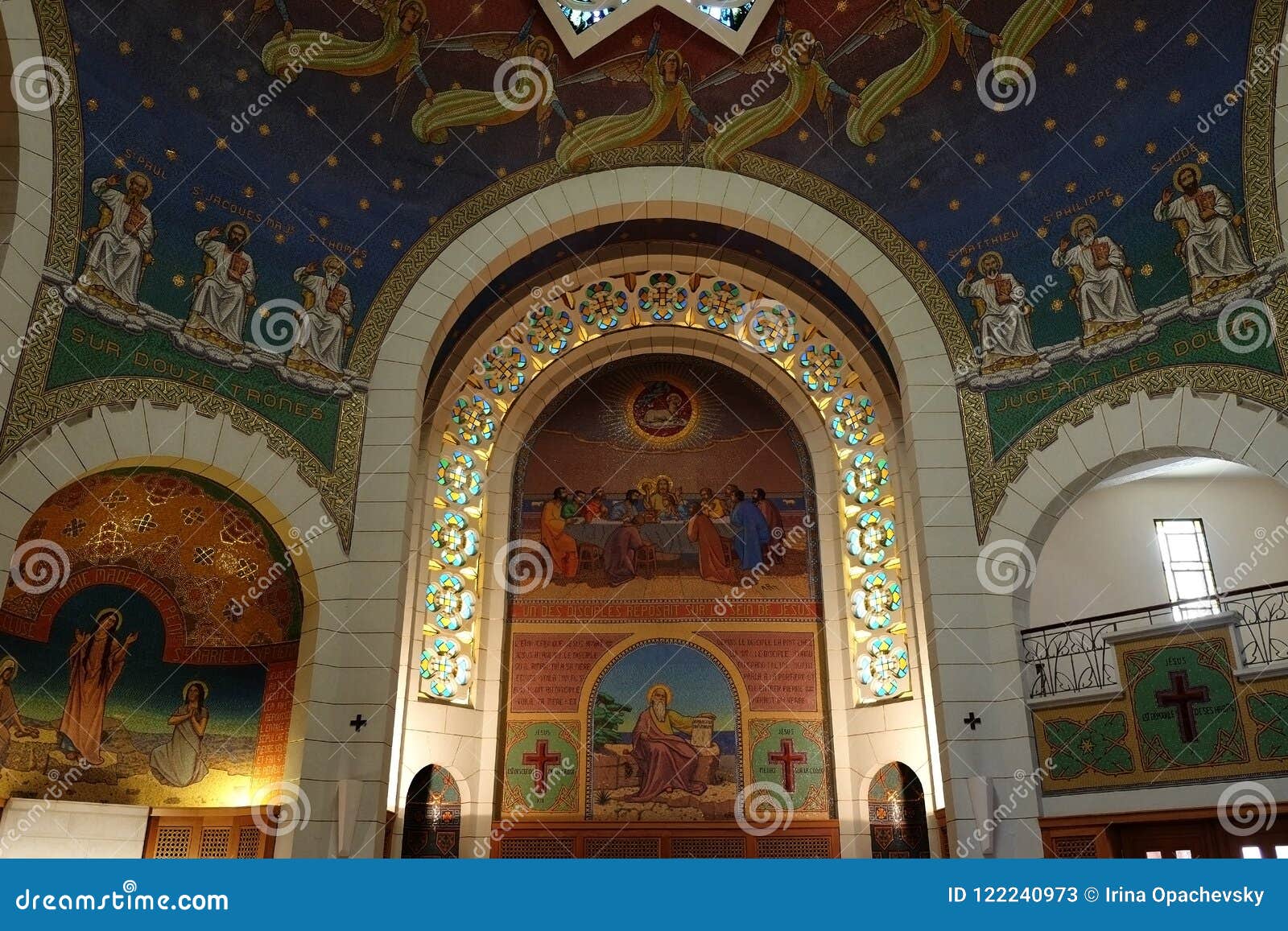Interior of the Church of St. Peter in Gallicantu Editorial Stock Photo ...