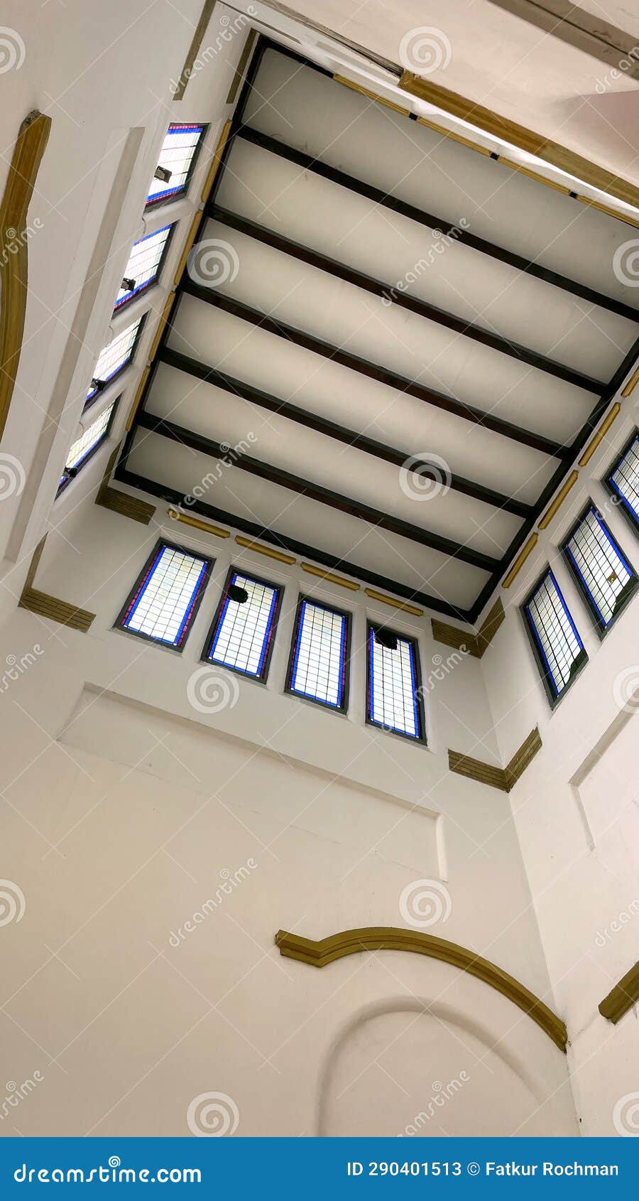 Interior of Cirebon Station, West Java, Indonesia. Colonial Style White ...