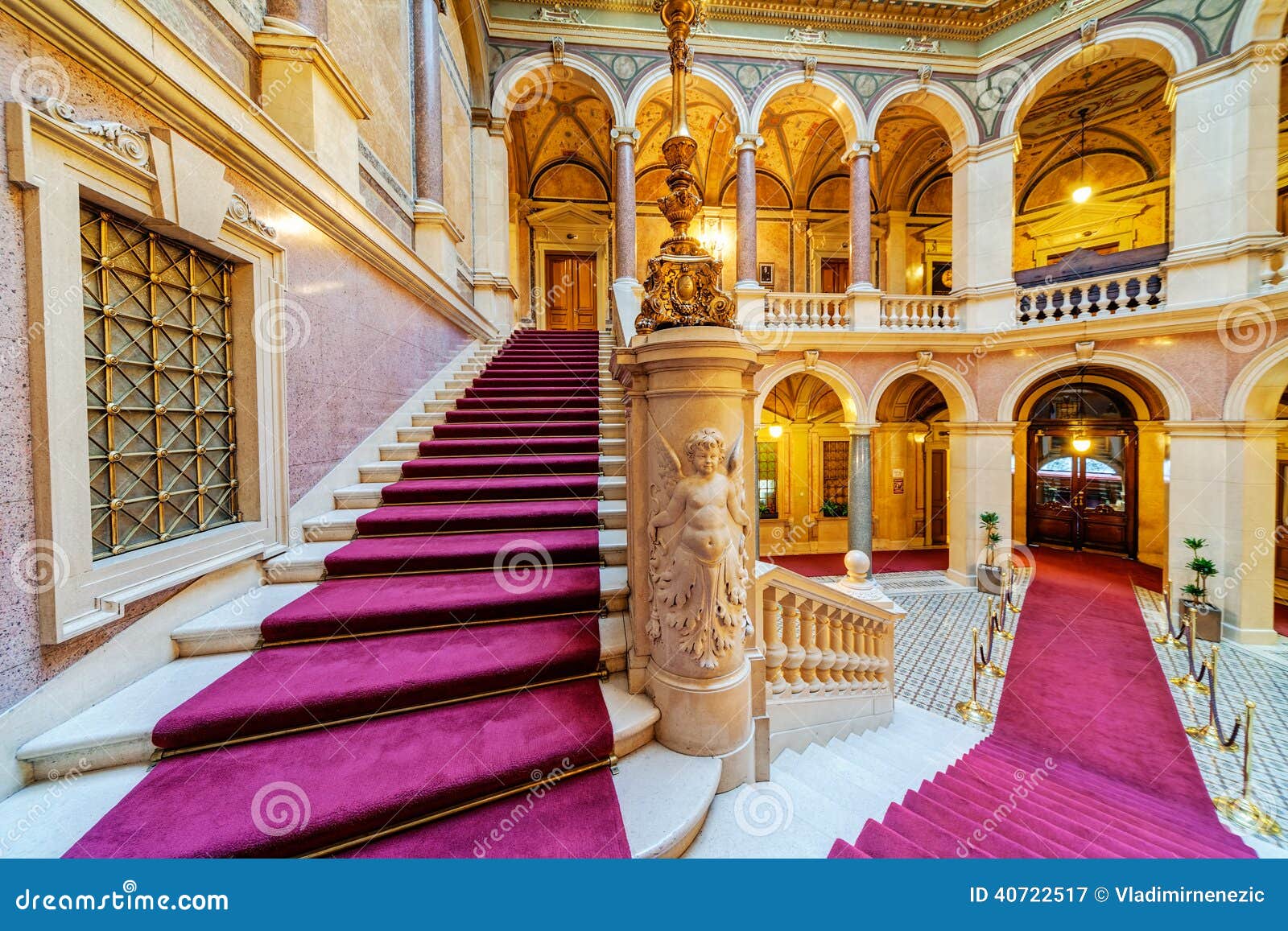 Interior of Classic Building Editorial Photography - Image of golden ...