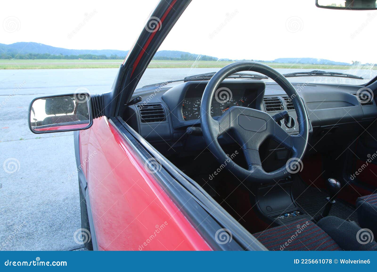 The Interior of the Classic Young Timer Car Stock Photo - Image of ...