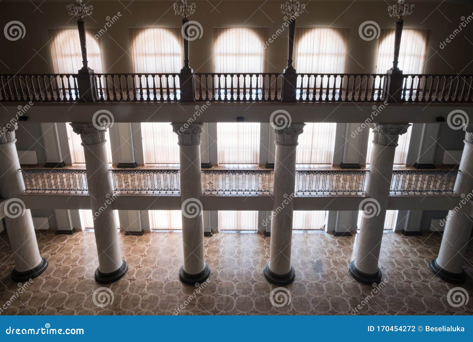 Interior of a Classical Building Stock Photo - Image of decoration ...