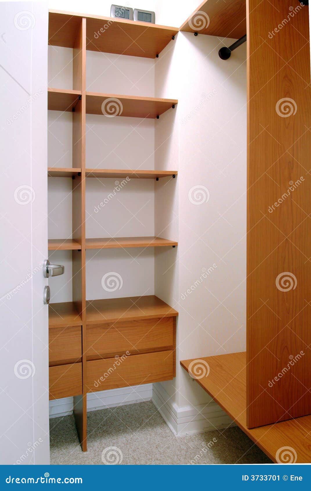 Interior closet stock image. Image of closet, organizer - 3733701