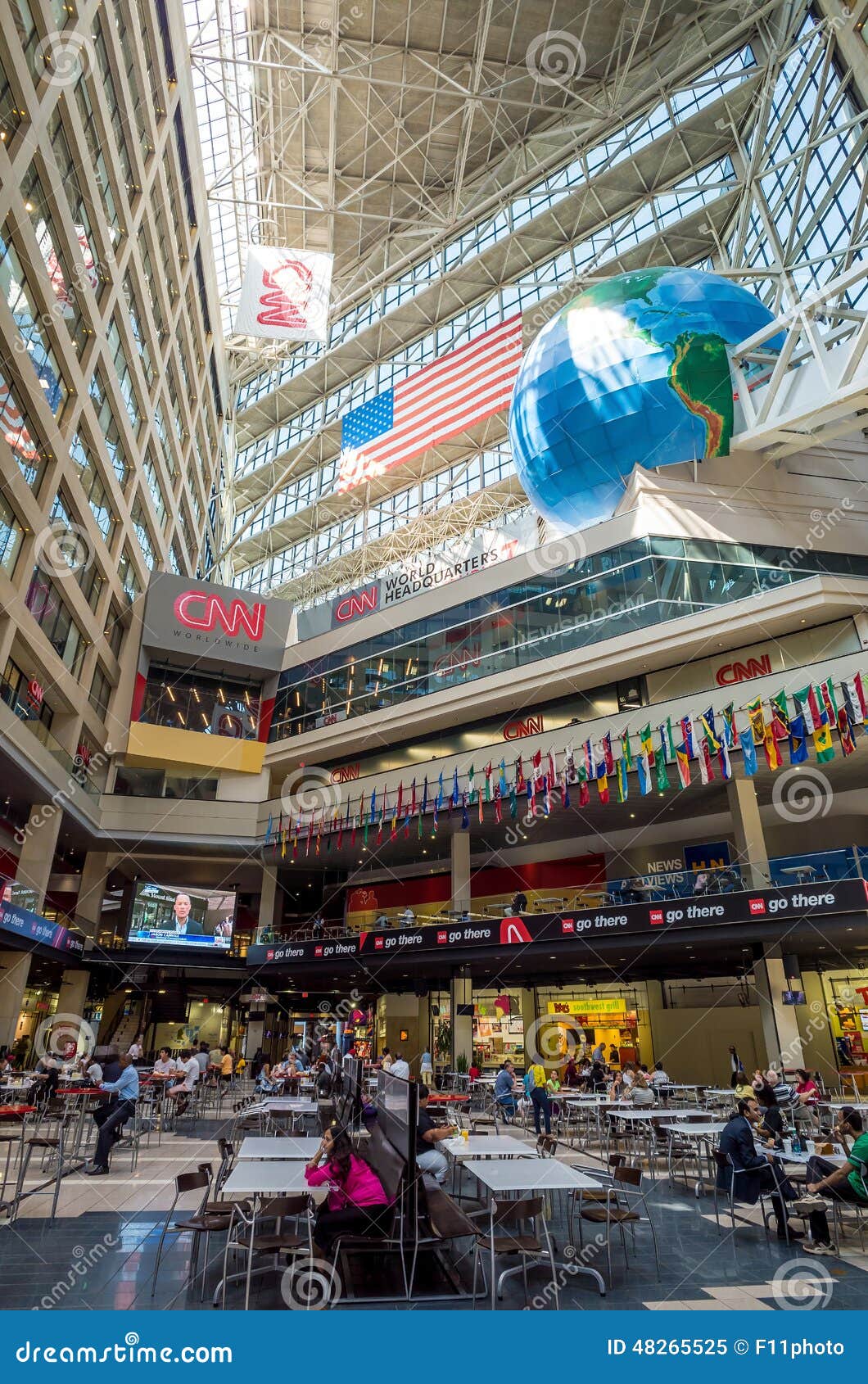 Interior of CNN Center in Atlanta Editorial Image - Image of famous ...
