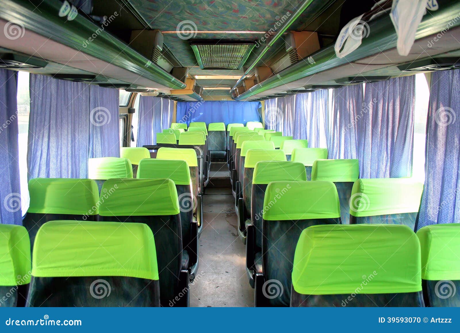 Interior of a coach stock photo. Image of conveyances - 39593070