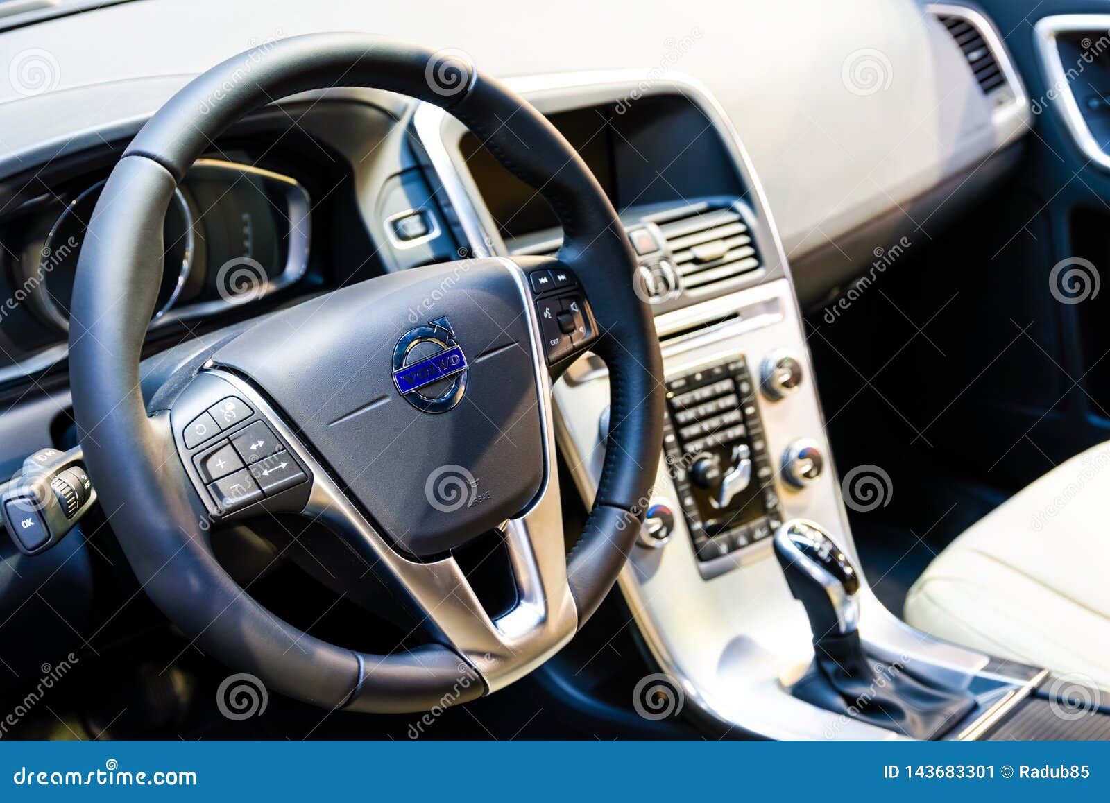 Interior Cockpit View of Volvo Car Editorial Photo - Image of design ...
