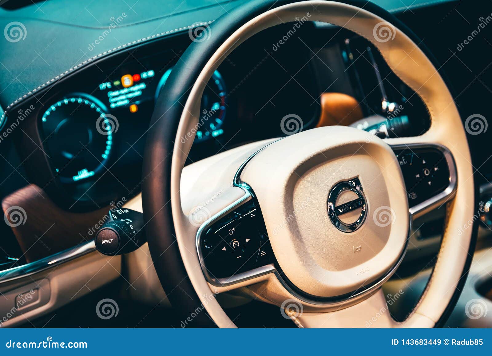 Interior Cockpit View of Volvo Car Editorial Stock Image - Image of ...