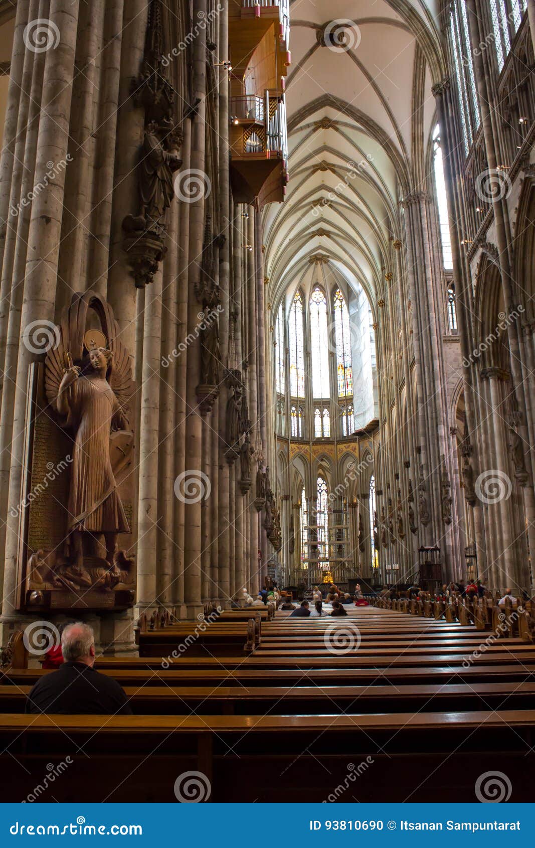 The Interior of Cologne Cathedral Editorial Image - Image of history ...