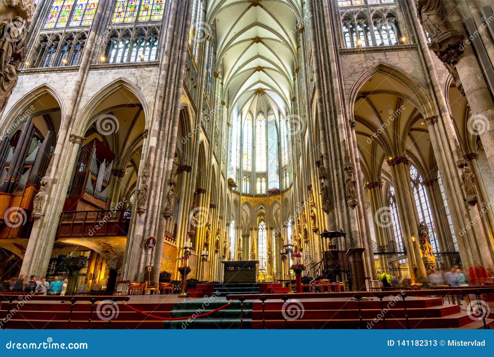 Interior of Cologne Cathedral, Germany Editorial Stock Photo - Image of ...