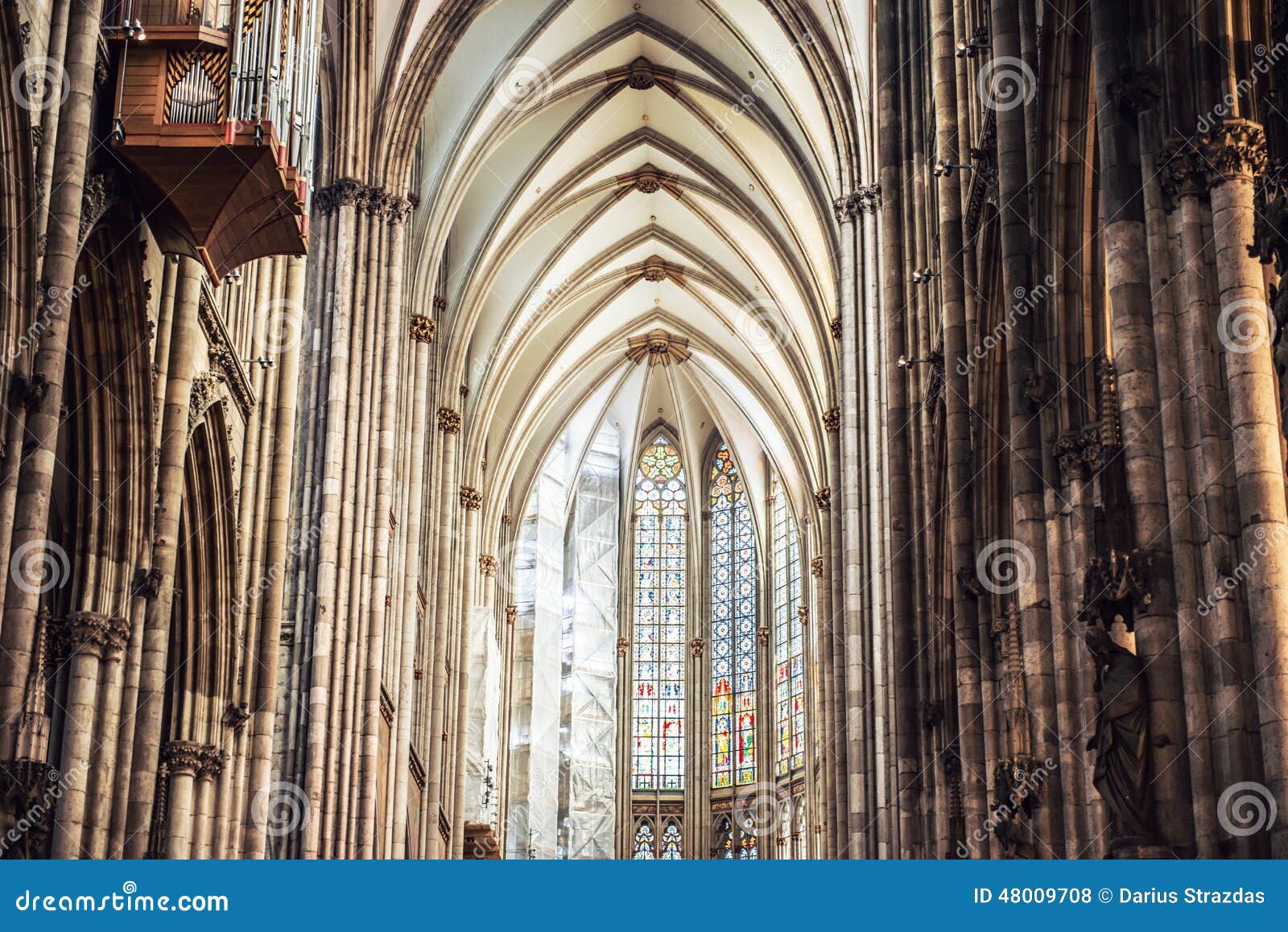 Interior of Cologne Cathedral Stock Photo - Image of heritage ...