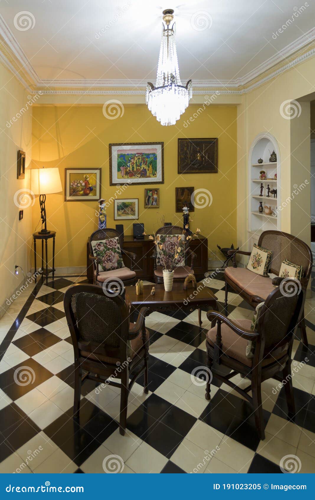 Interior of a Colonial Style in Havana. - Cuba Editorial Image - Image ...
