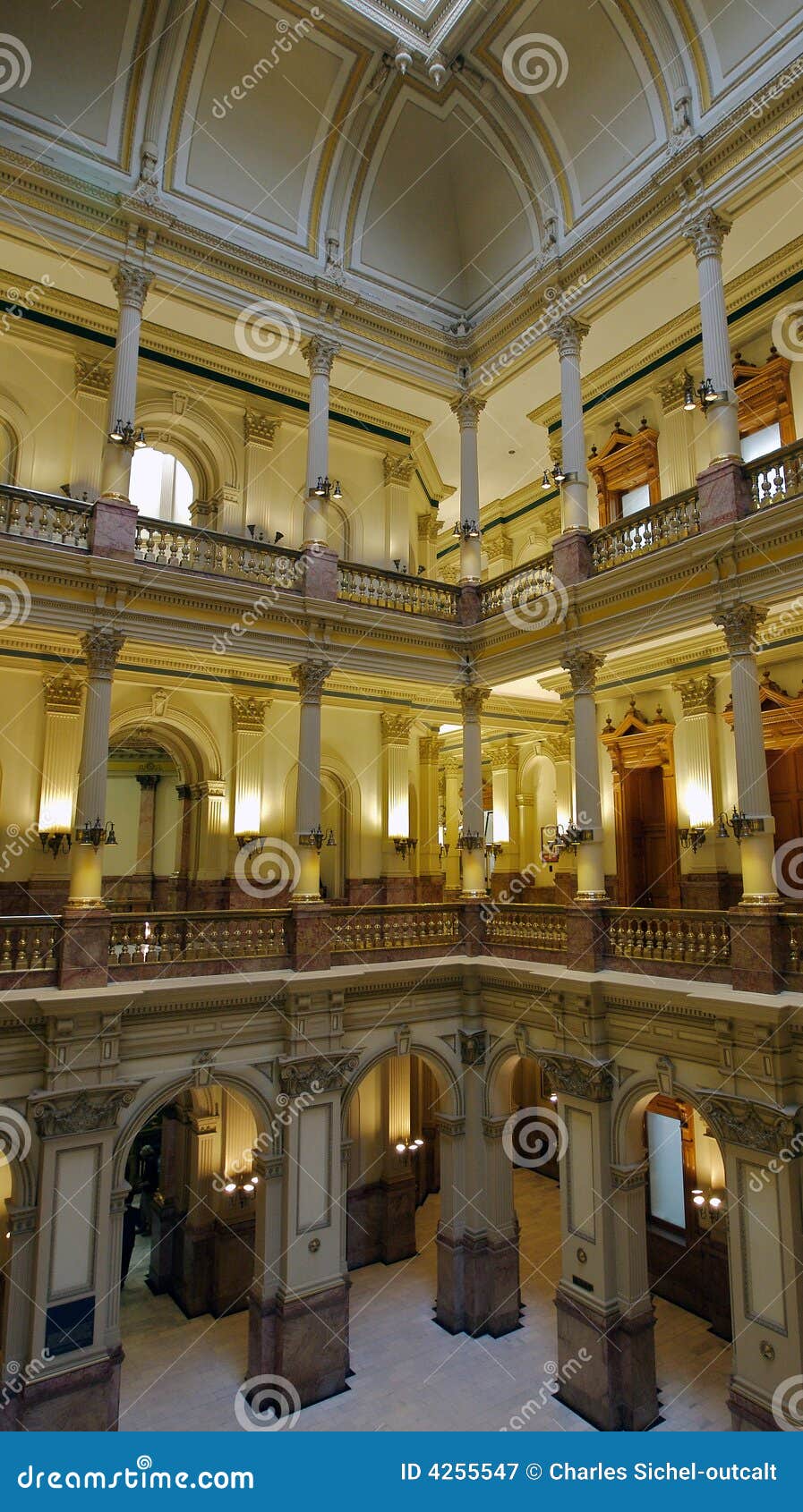 Interior of Colorado Capitol Stock Image - Image of indoor ...