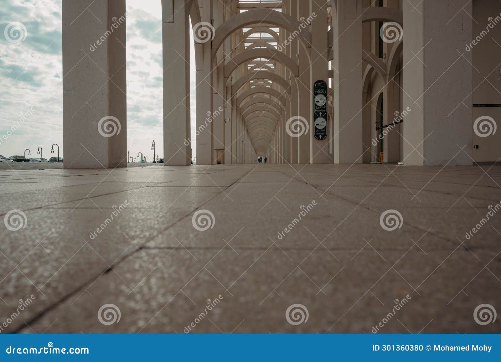 Interior Columns at the Cruise Terminal - Doha Port Editorial Image ...