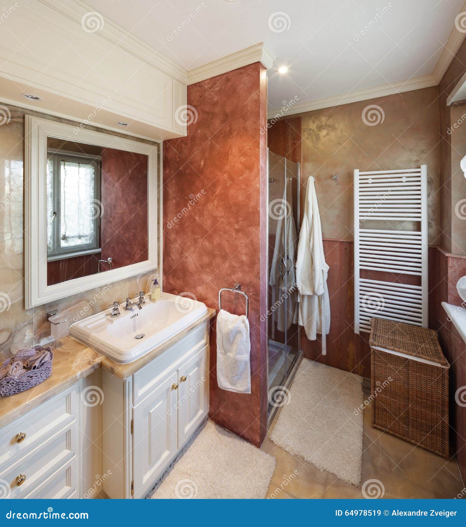 Interior, Comfortable Bathroom Stock Image - Image of wash, indoor ...