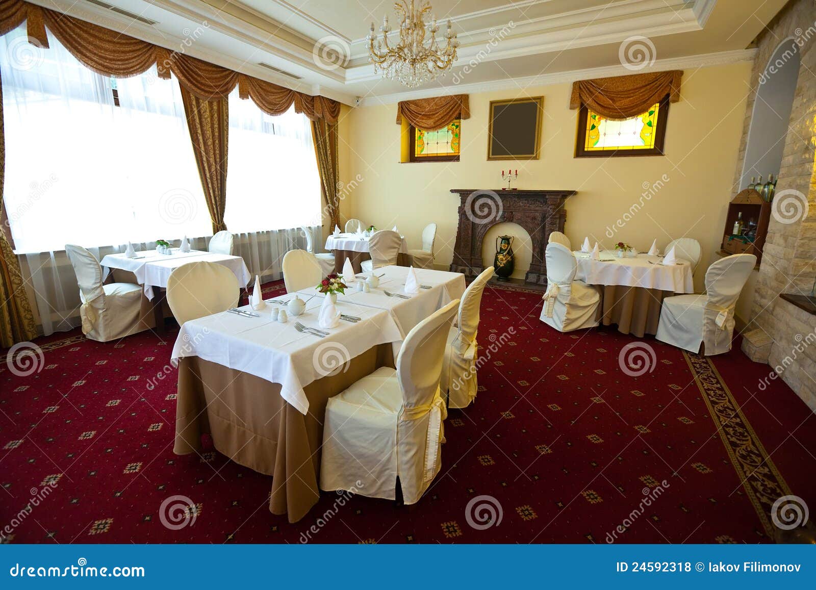 Interior of Comfortable Cafe Stock Photo - Image of table, horizontal ...