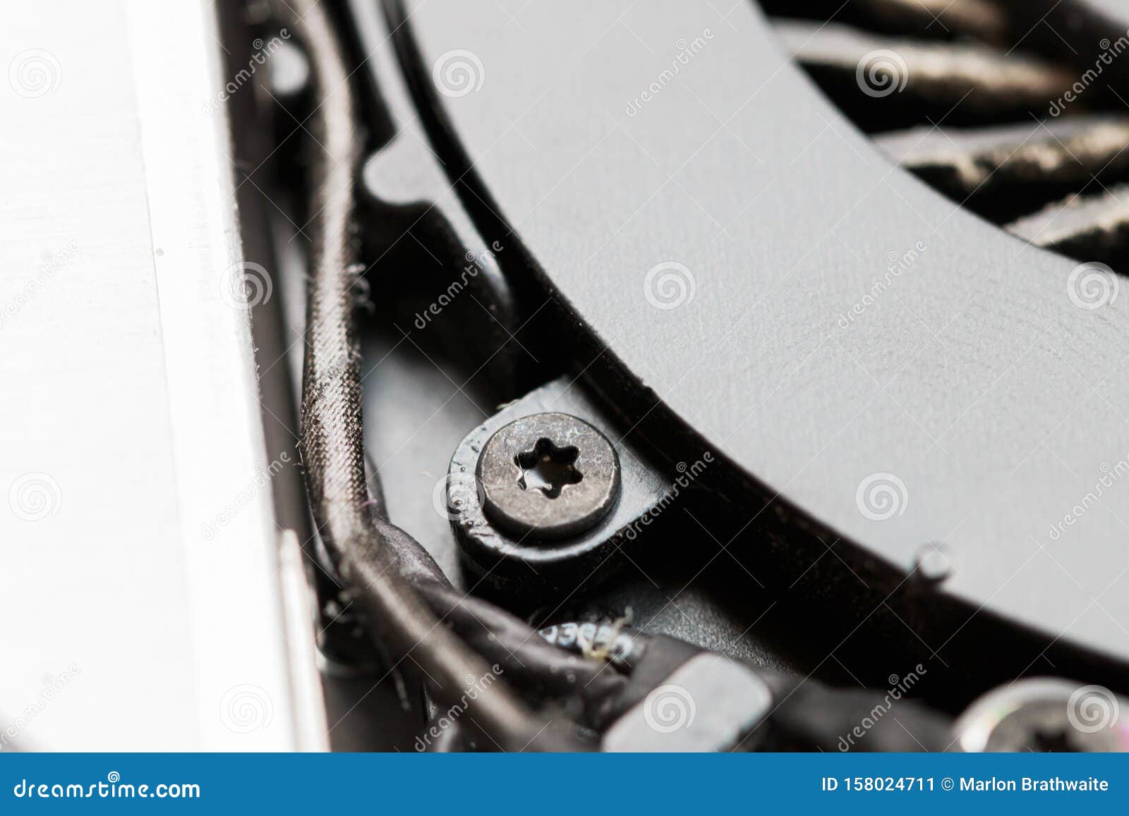 The Interior of a Computer Being Fixed. Stock Image - Image of tools ...