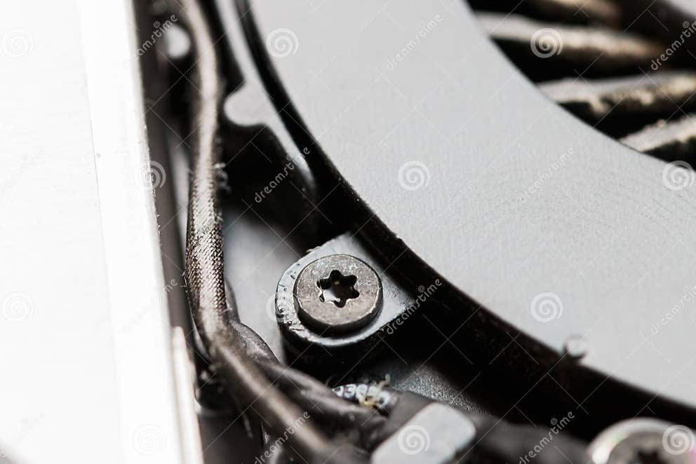 The Interior of a Computer Being Fixed. Stock Image - Image of tools ...
