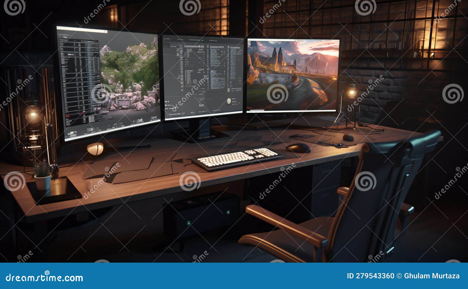 Interior of the Computer Lab HD 8K Wallpaper Stock Photographic Image ...