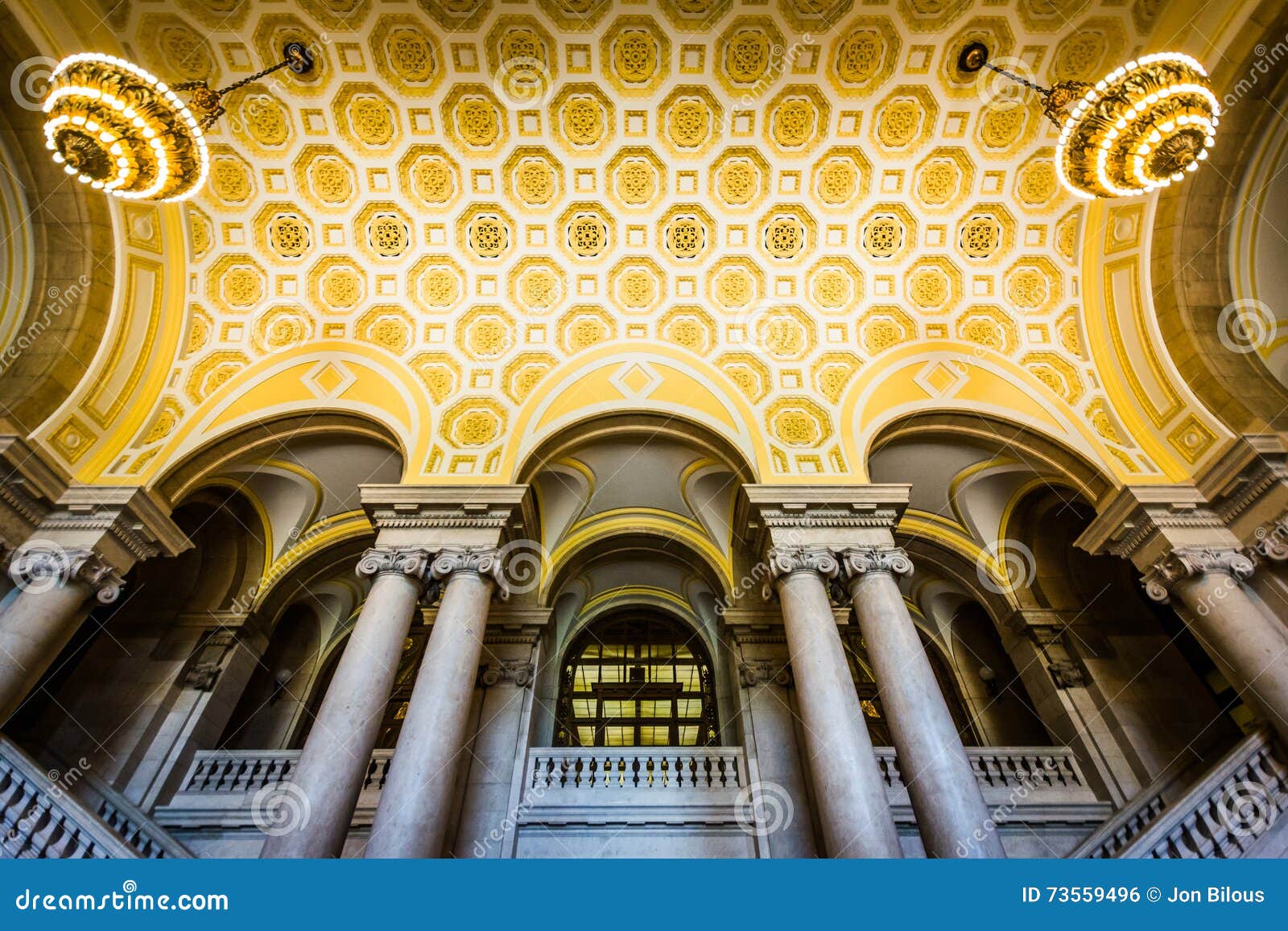The Interior of the Connecticut State Library, in Hartford Stock Photo ...