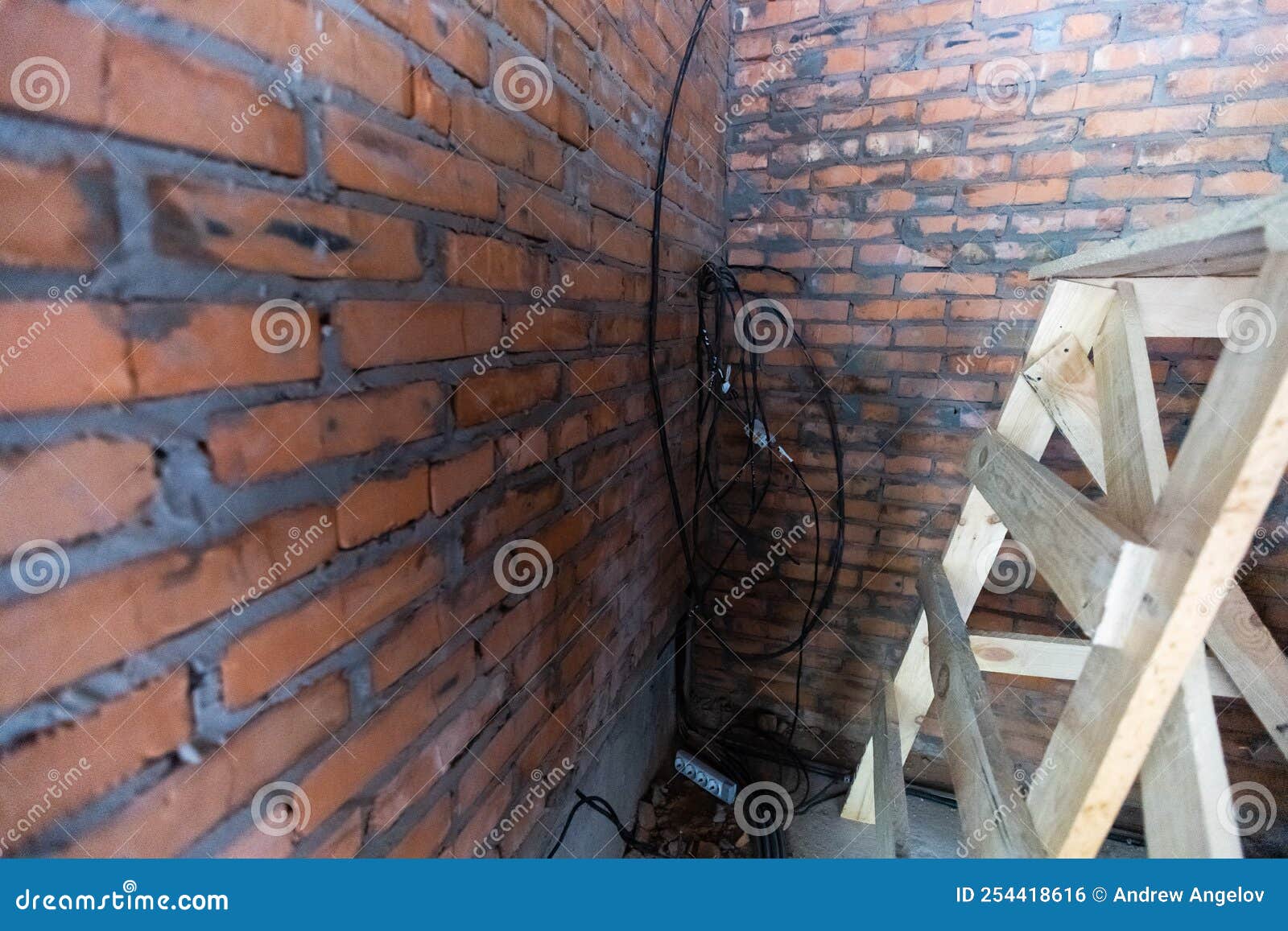 Interior Construction Building Site and Electrical Installation Stock ...