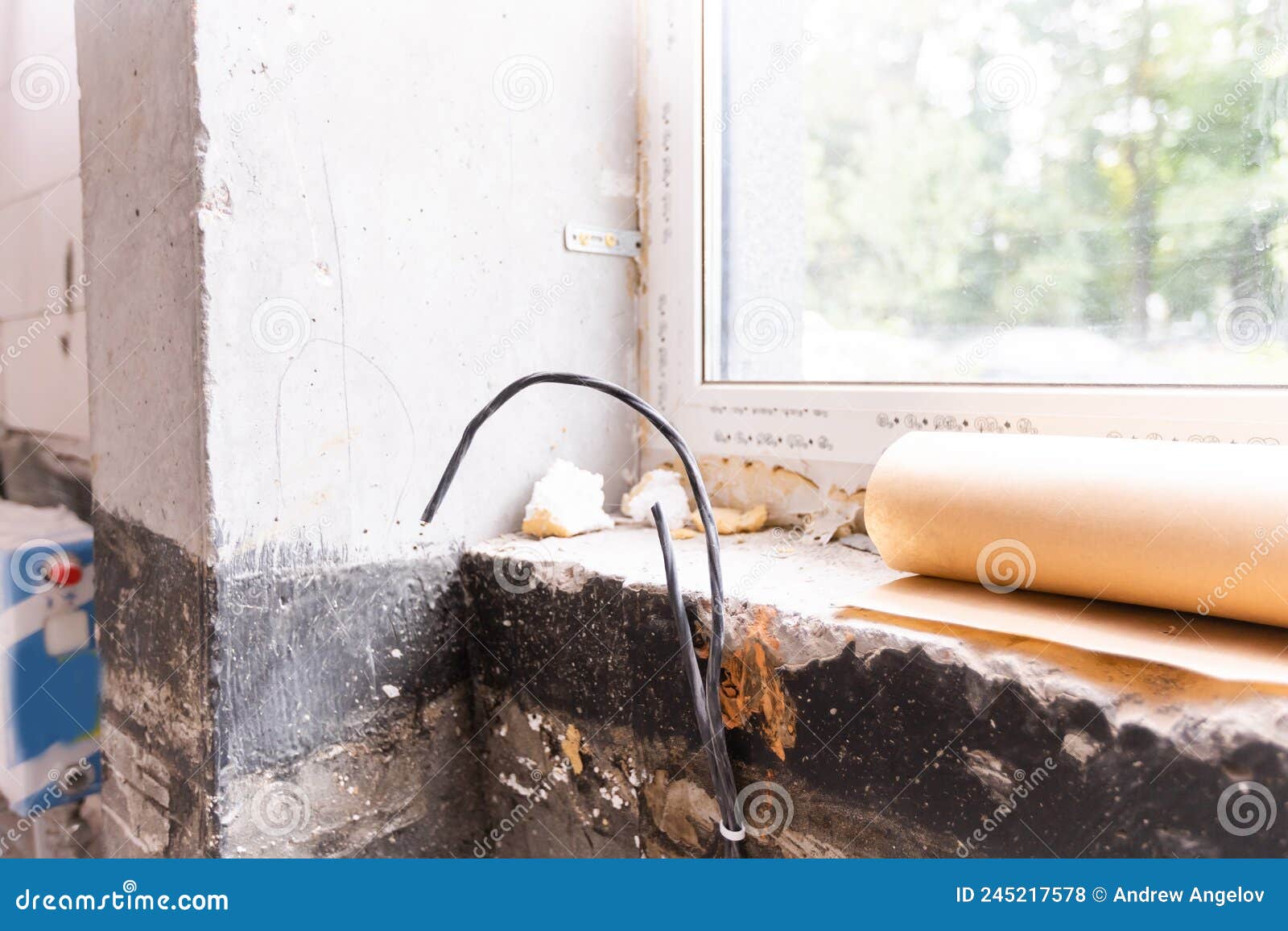 Interior Construction Building Site and Electrical Installation Stock ...