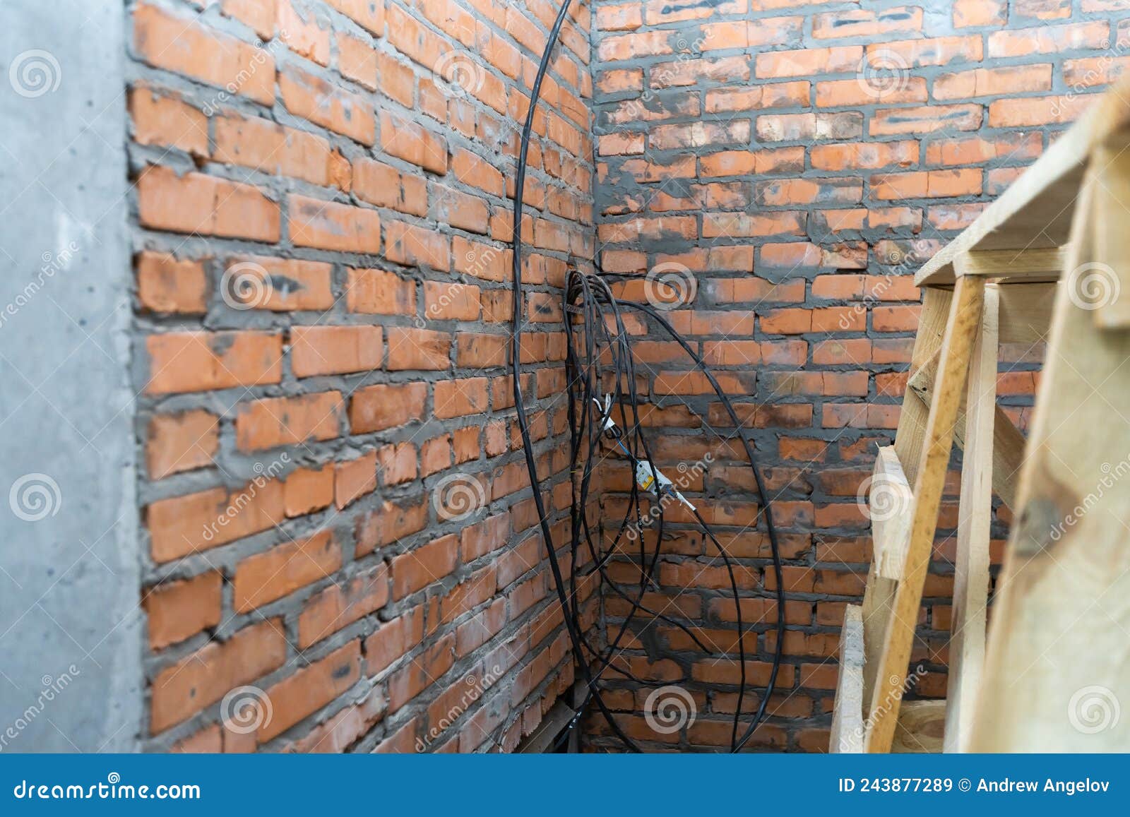 Interior Construction Building Site and Electrical Installation Stock ...