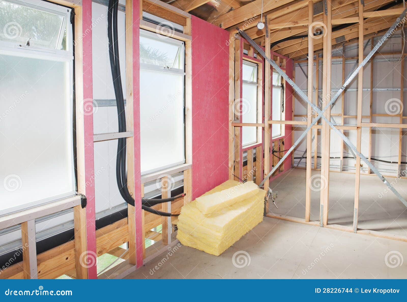 Interior of Construction Home Stock Photo - Image of construction ...