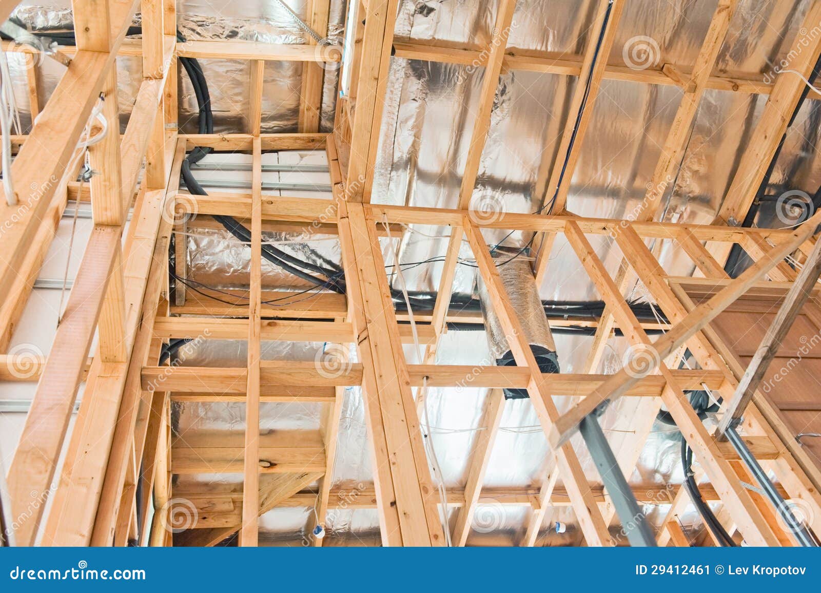 Interior of Construction Home Stock Image - Image of architecture ...