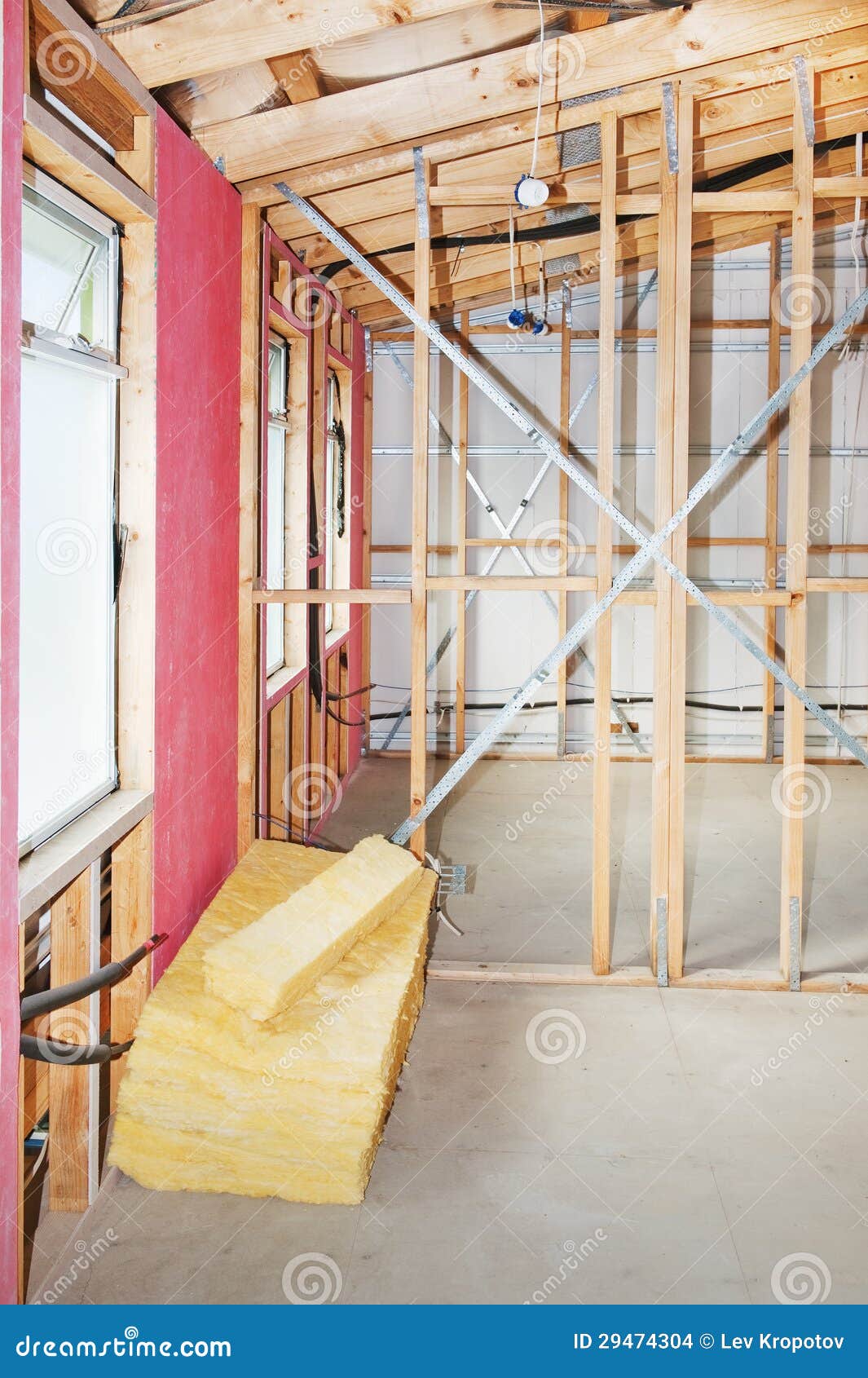 Interior of Construction Home Stock Photo - Image of incomplete ...