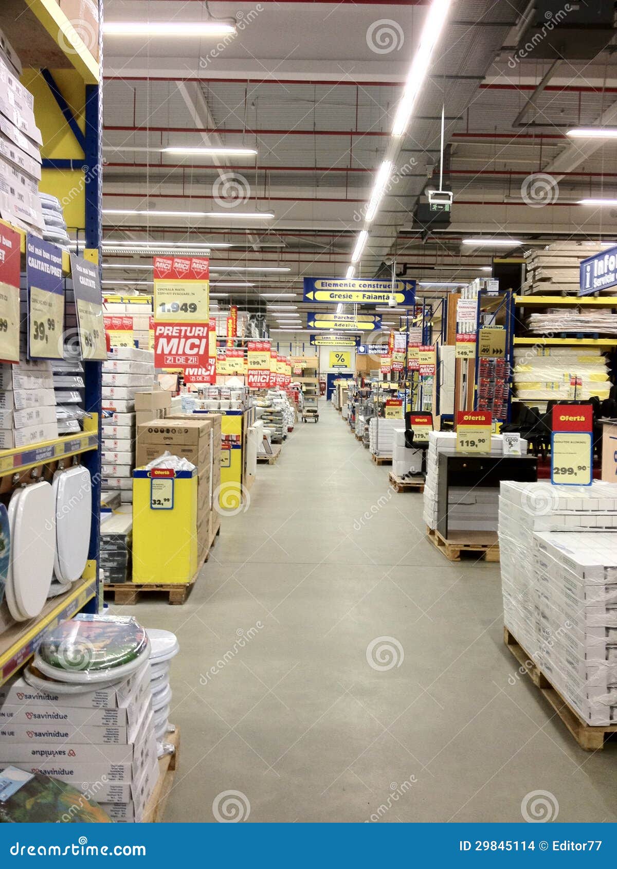 Warehouse Depot for Contruction Materials Editorial Stock Image - Image ...