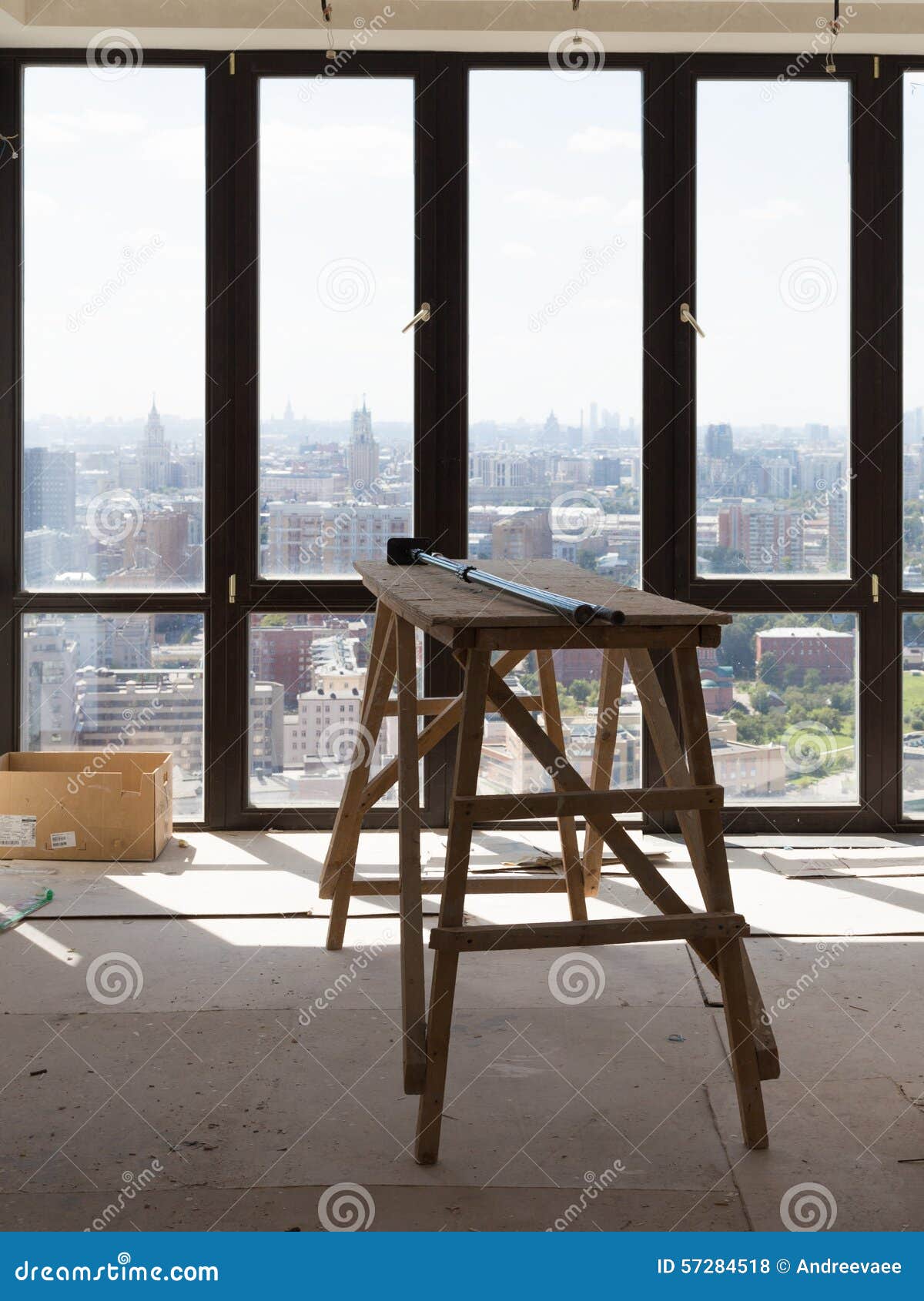 Interior construction work stock photo. Image of blurred - 57284518