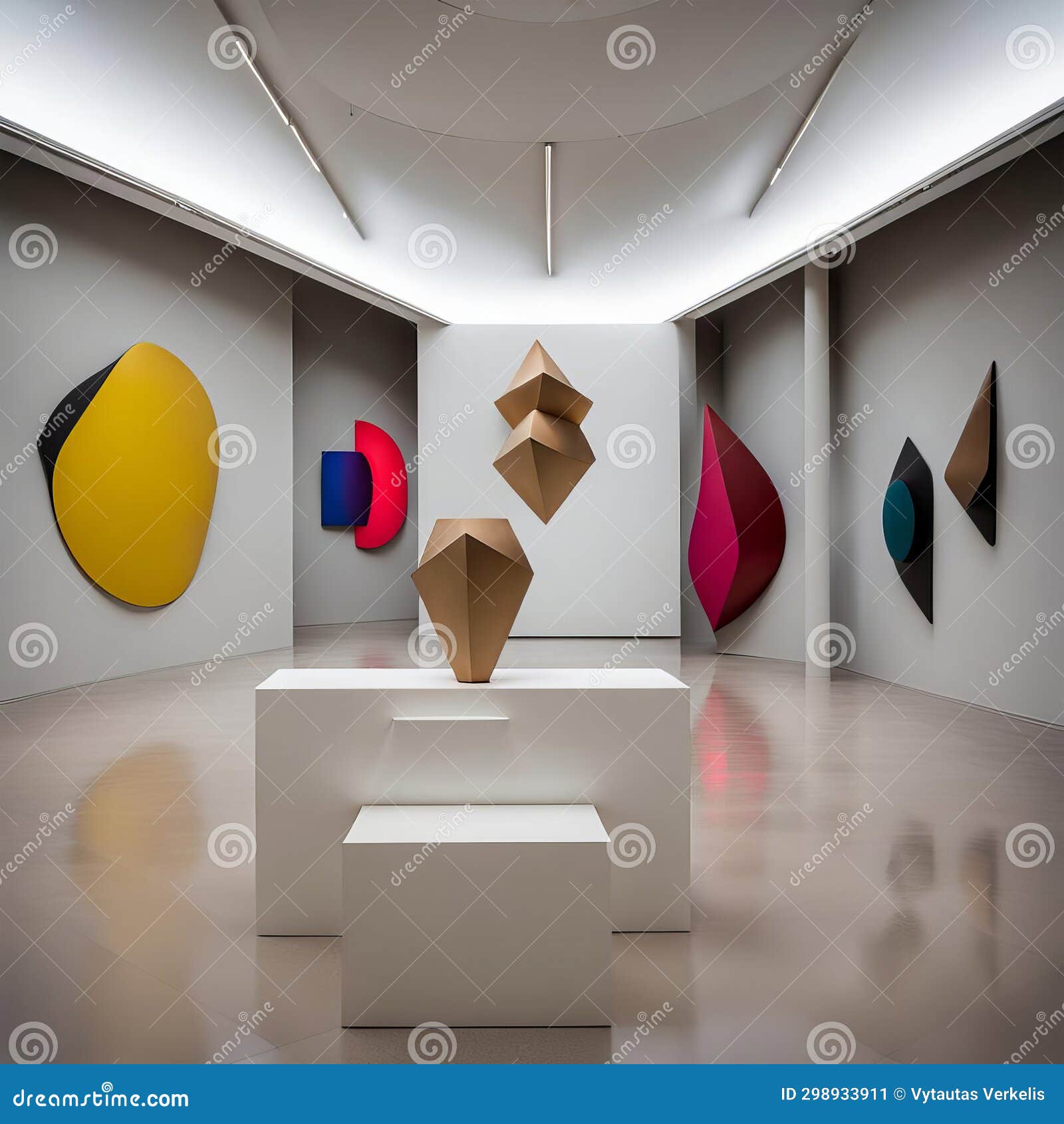 Interior of the Contemporary Art Museum Stock Image - Image of ...