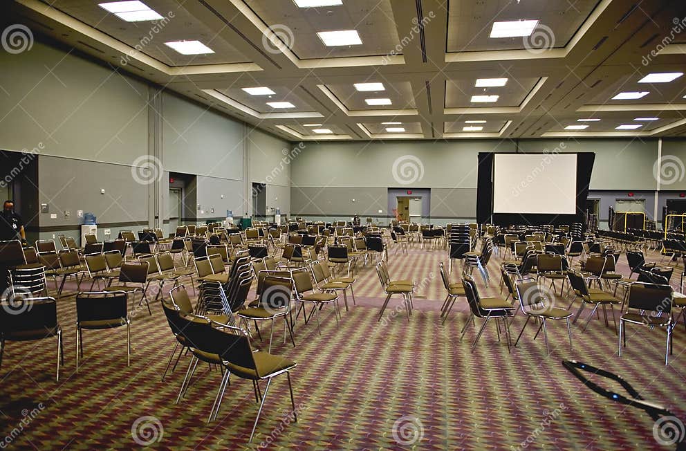 Interior of Convention Center Editorial Image - Image of working, room ...
