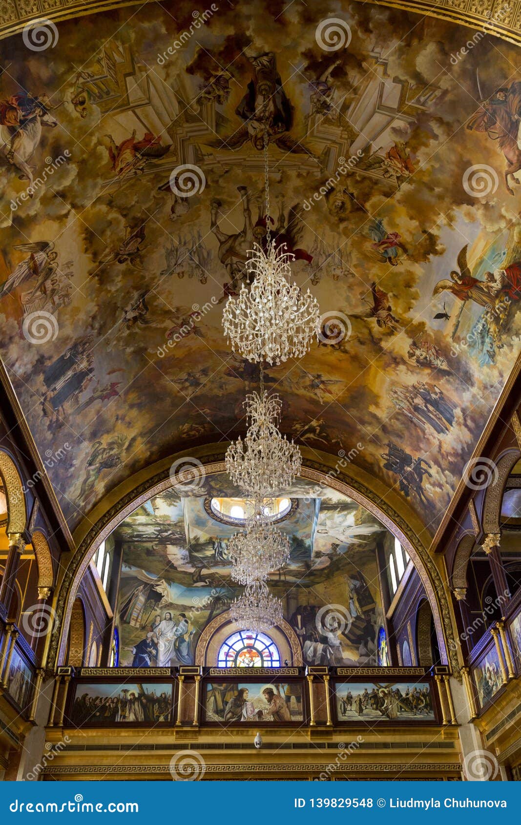 Interior of Coptic Orthodox Church in Sharm El Sheikh, Egypt Editorial ...