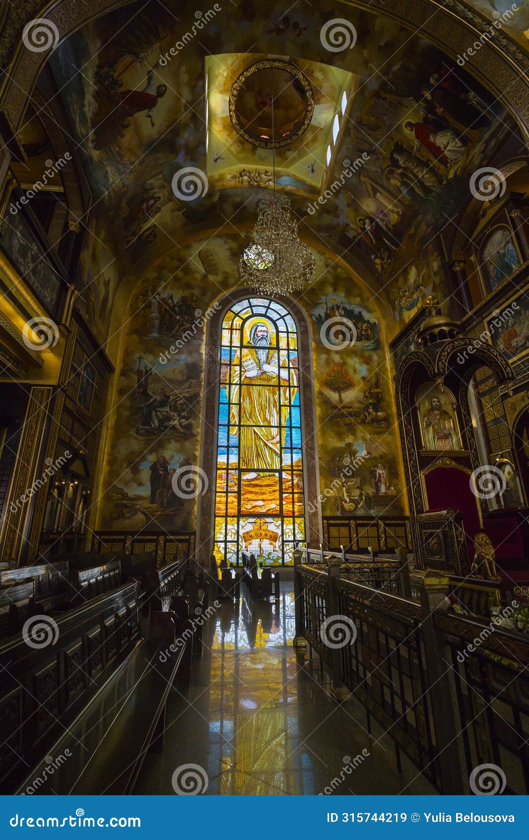 Interior of Coptic Orthodox Church in Sharm El Sheikh, Egypt Stock ...