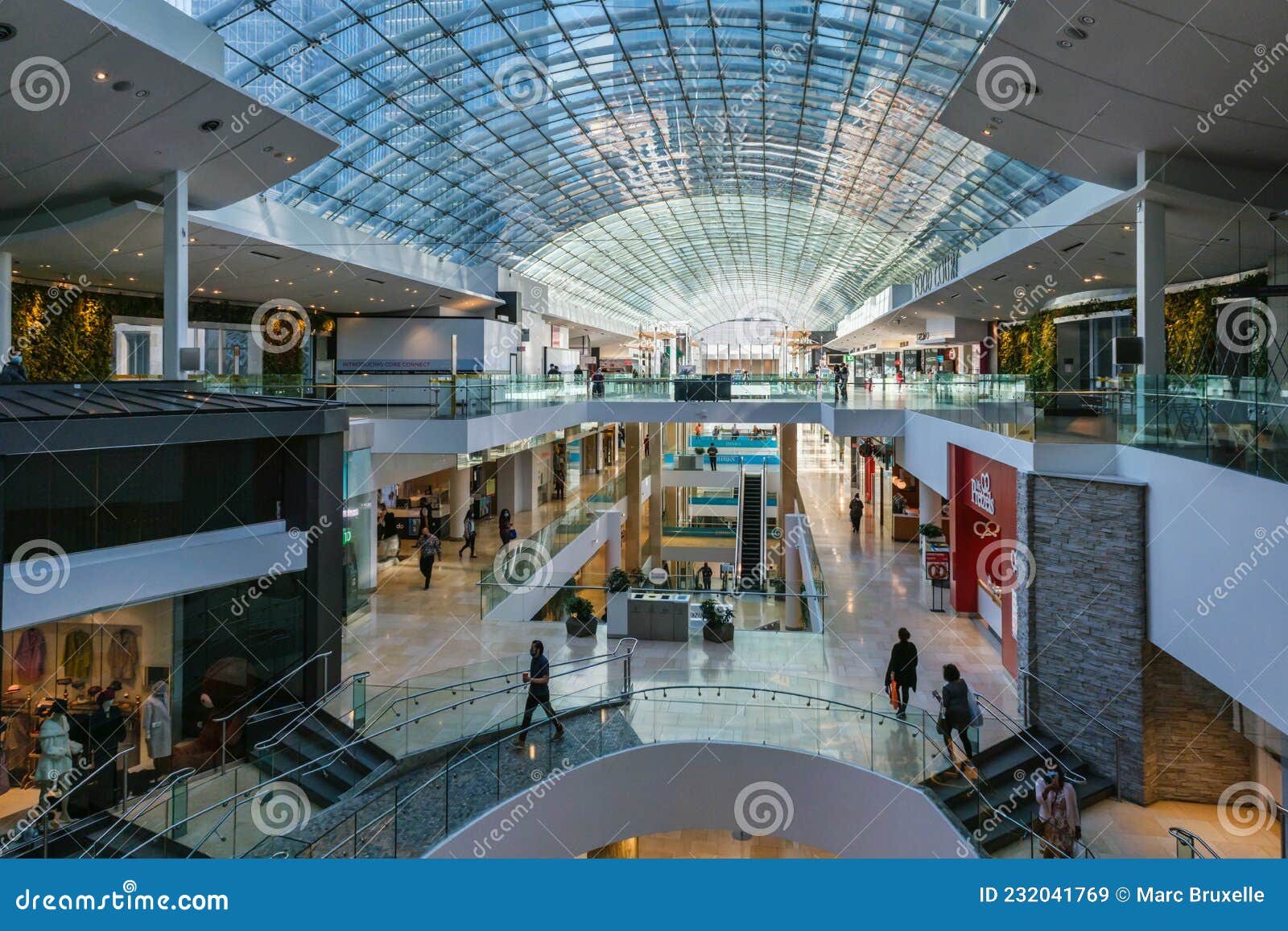 Interior of the Core Shopping Centre in Downtown Calgary Editorial ...