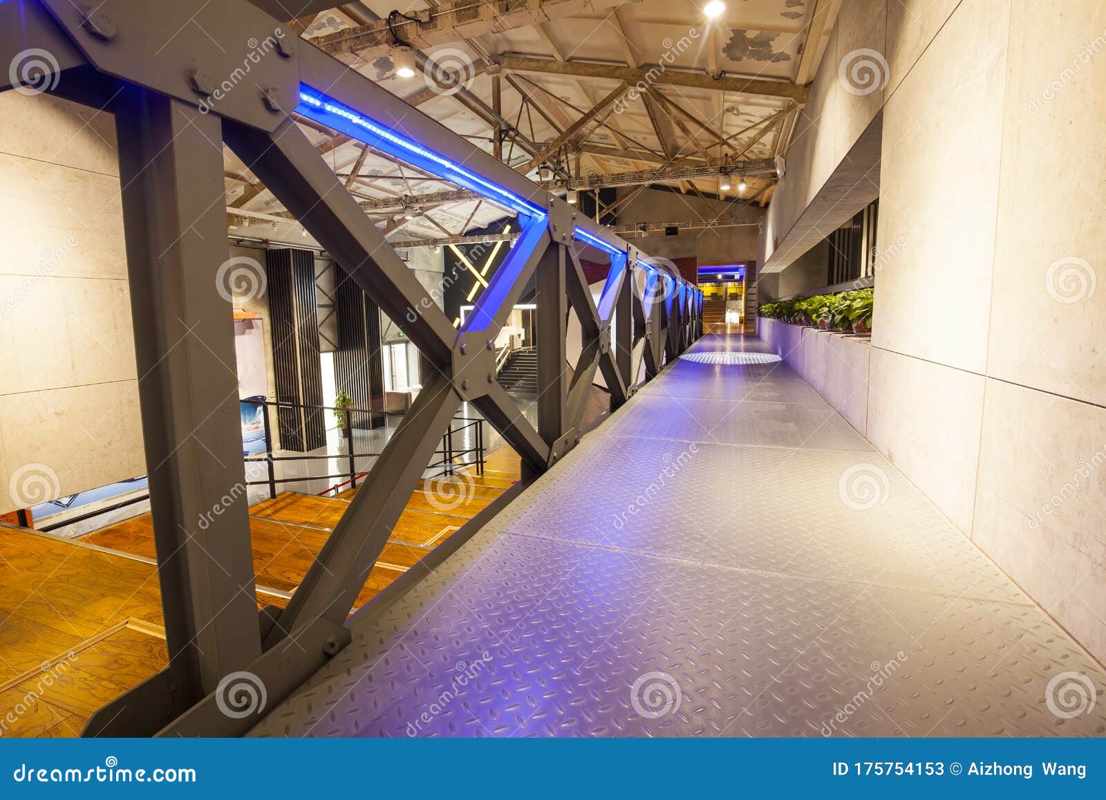 Interior corridor stock image. Image of building, room - 175754153