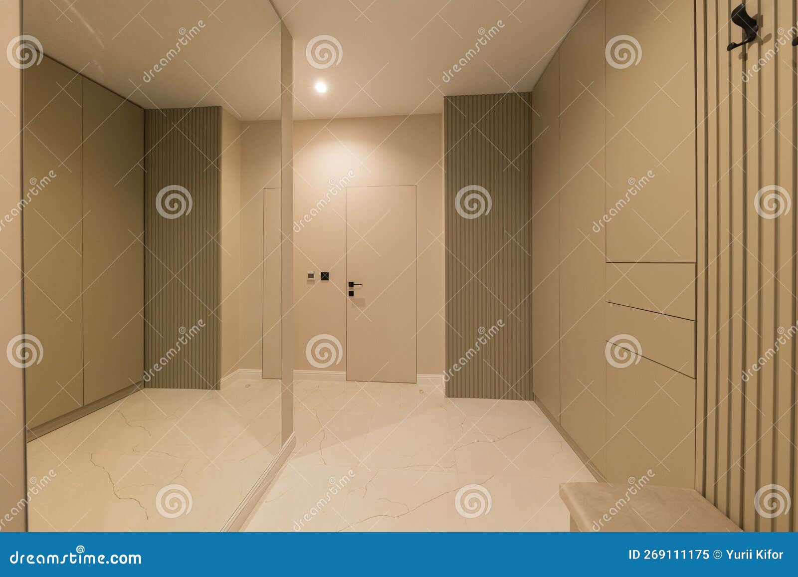 Interior of a Corridor in a Modern Apartment in a New Building Stock ...