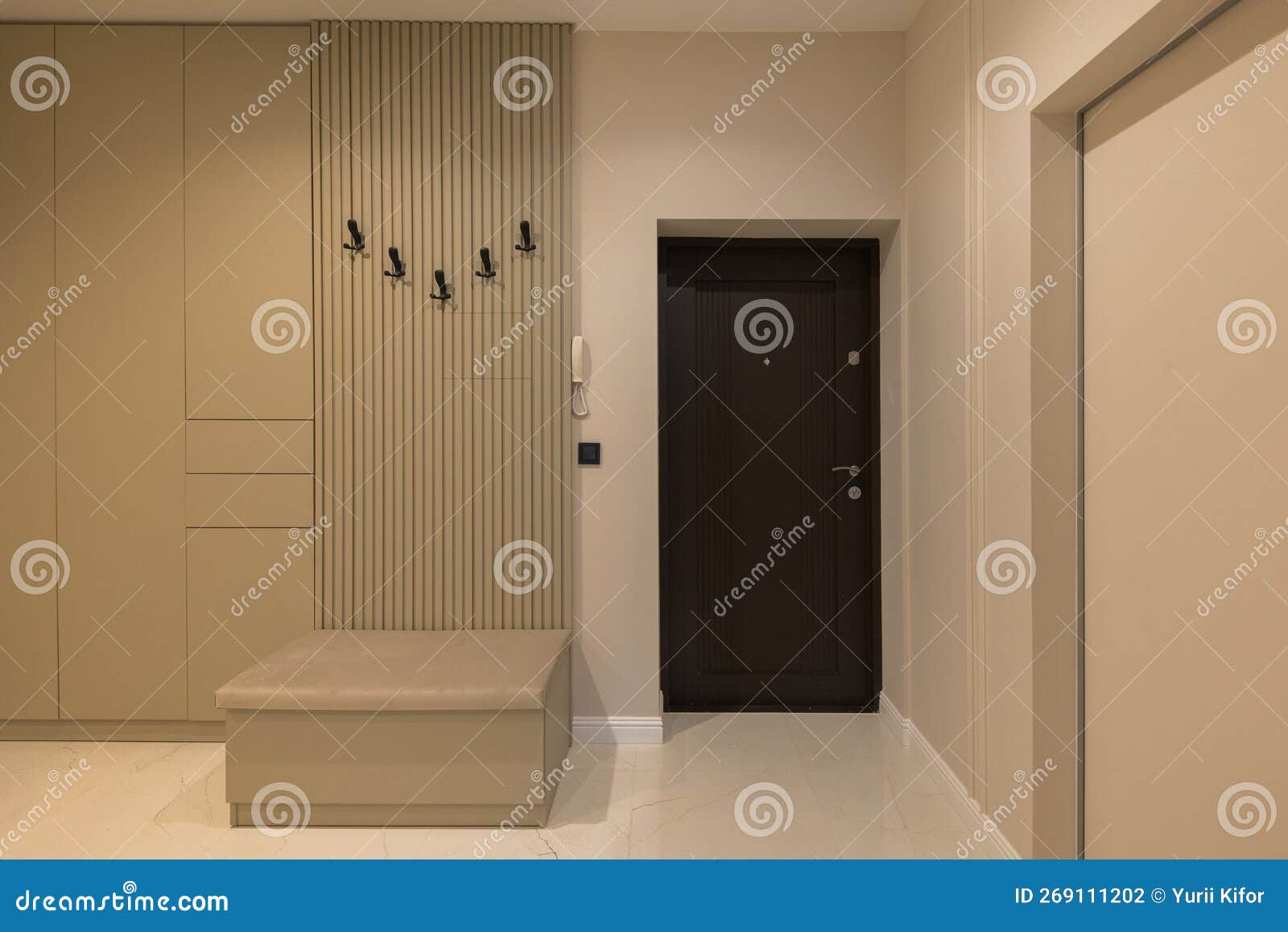 Interior of a Corridor in a Modern Apartment in a New Building Stock ...