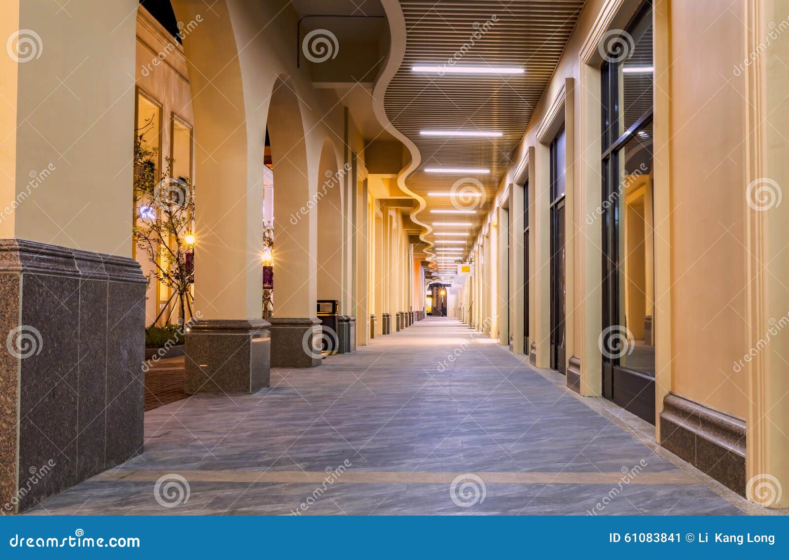 Interior corridor stock image. Image of line, indoor - 61083841