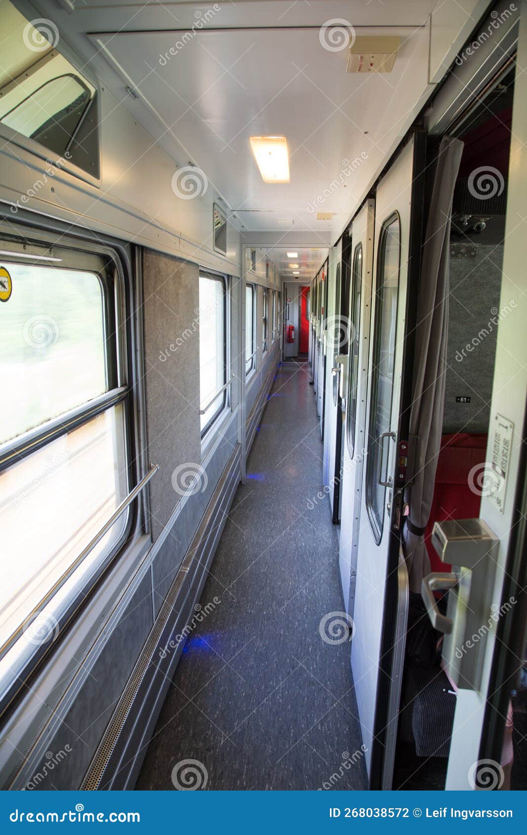 Interior from Corridor in Train in Southern Sweden Editorial ...