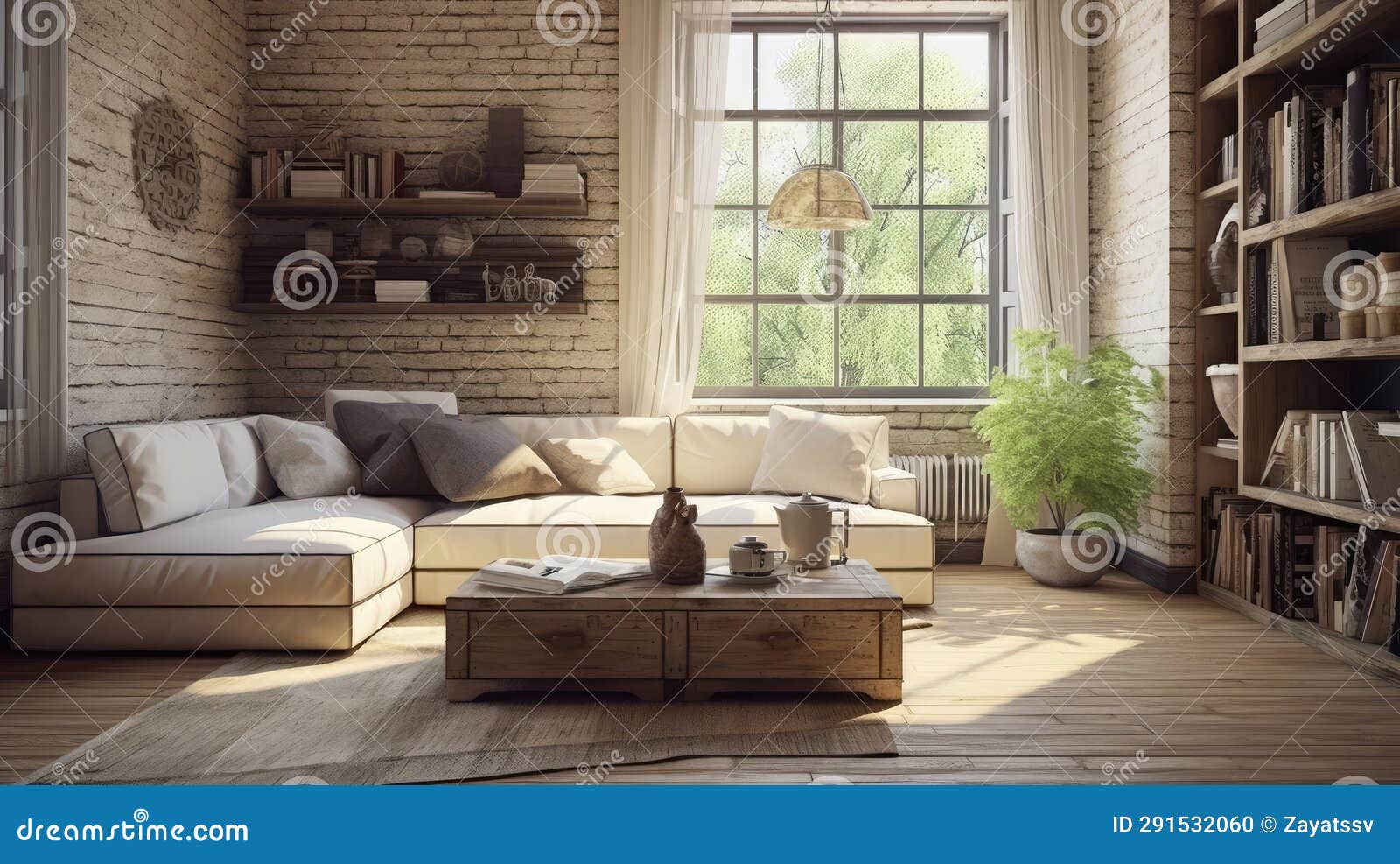 The Interior of a Country House. Rustic Style Stock Photo - Image of ...