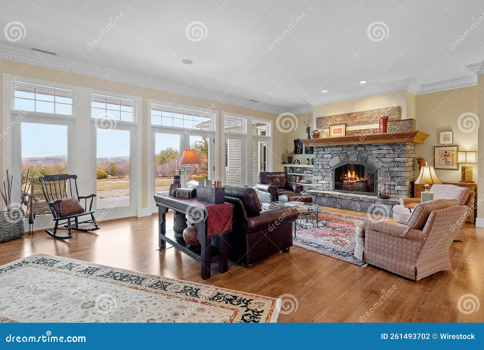 Interior of a Cozy and Comfortable House Stock Photo - Image of ...