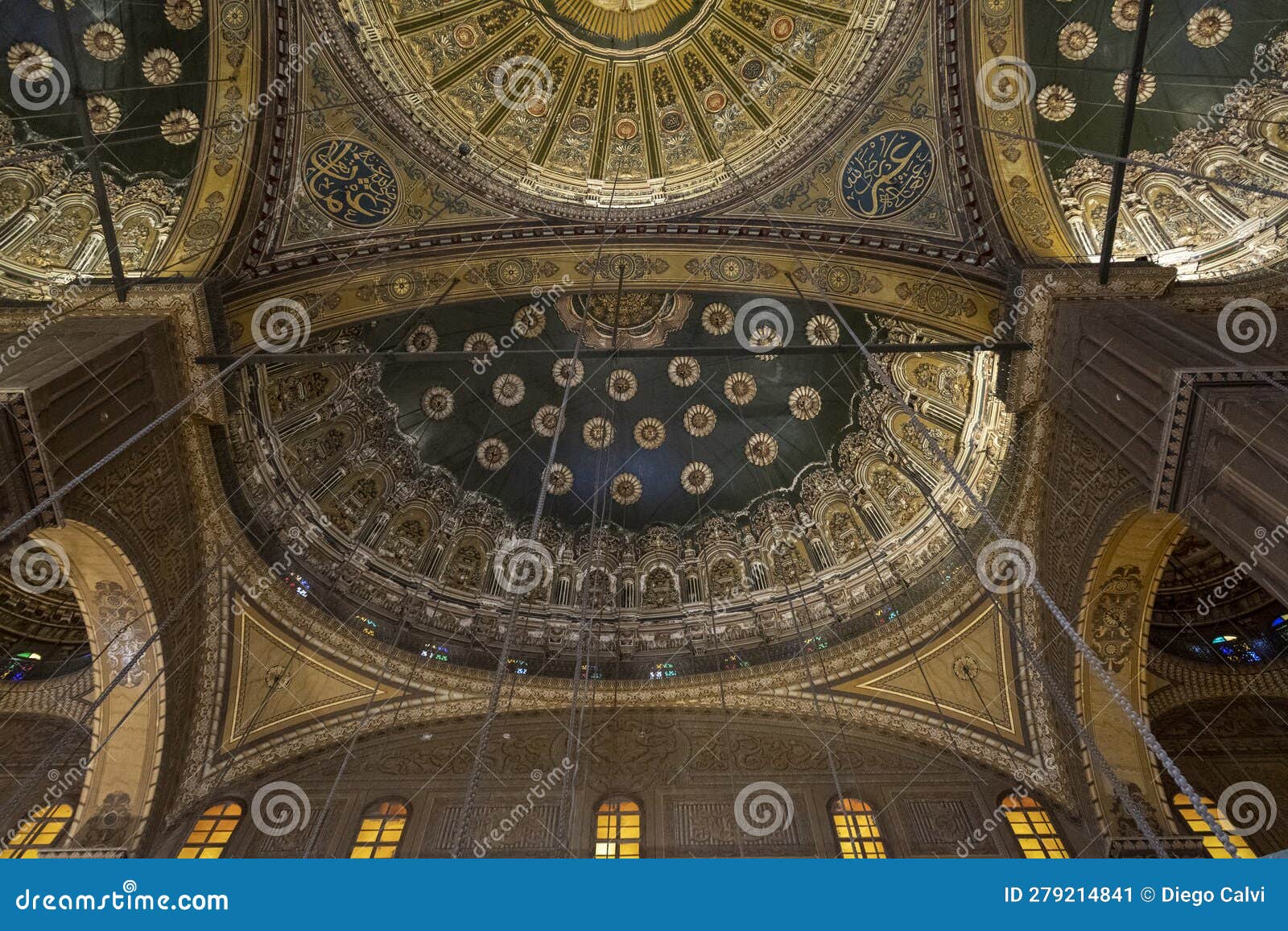 Interior of the Crystal Mosque, Cairo. Stock Image - Image of temple, house: 279214841