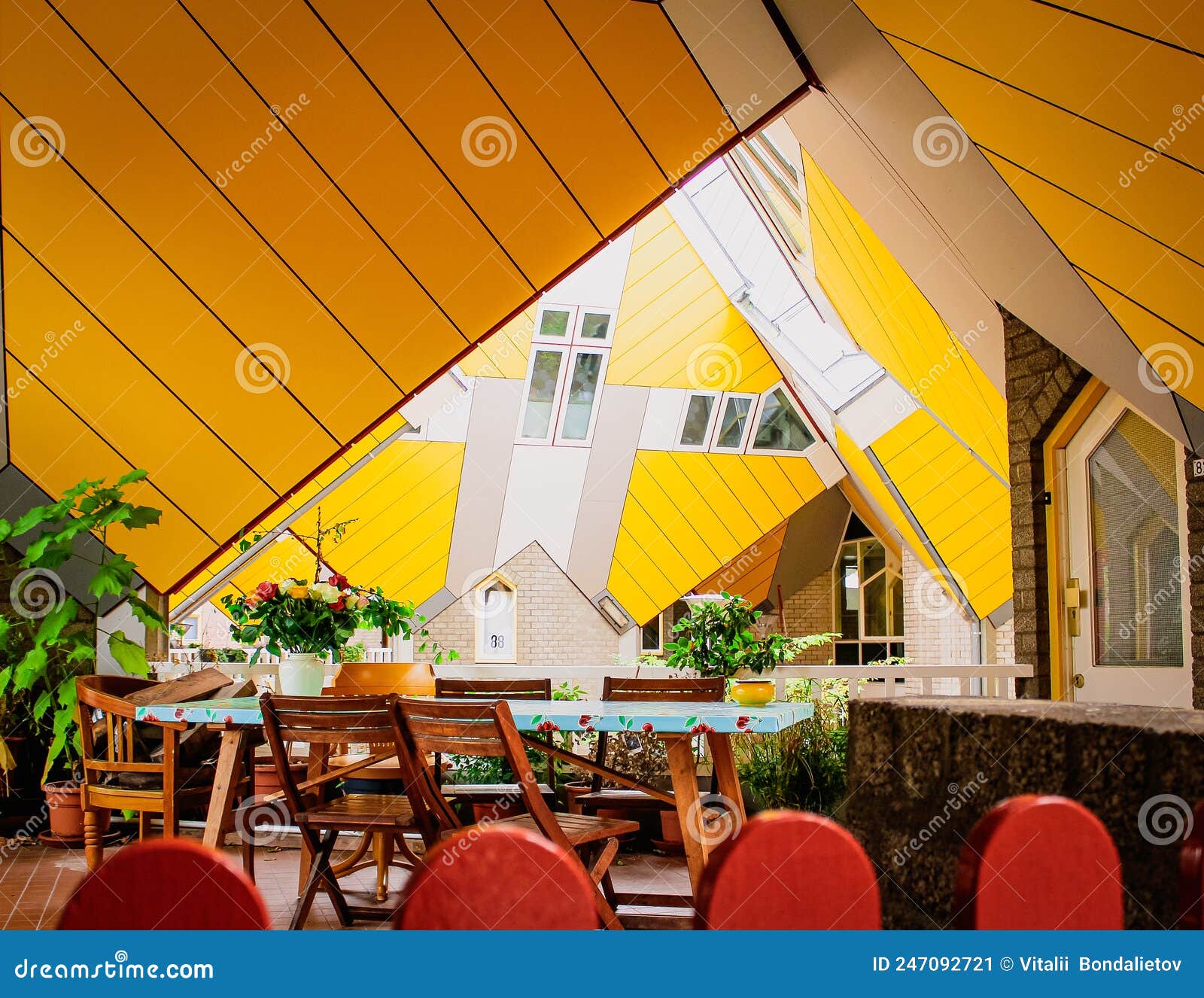 Interior of the Cube House in Rotterdam Stock Image - Image of ...