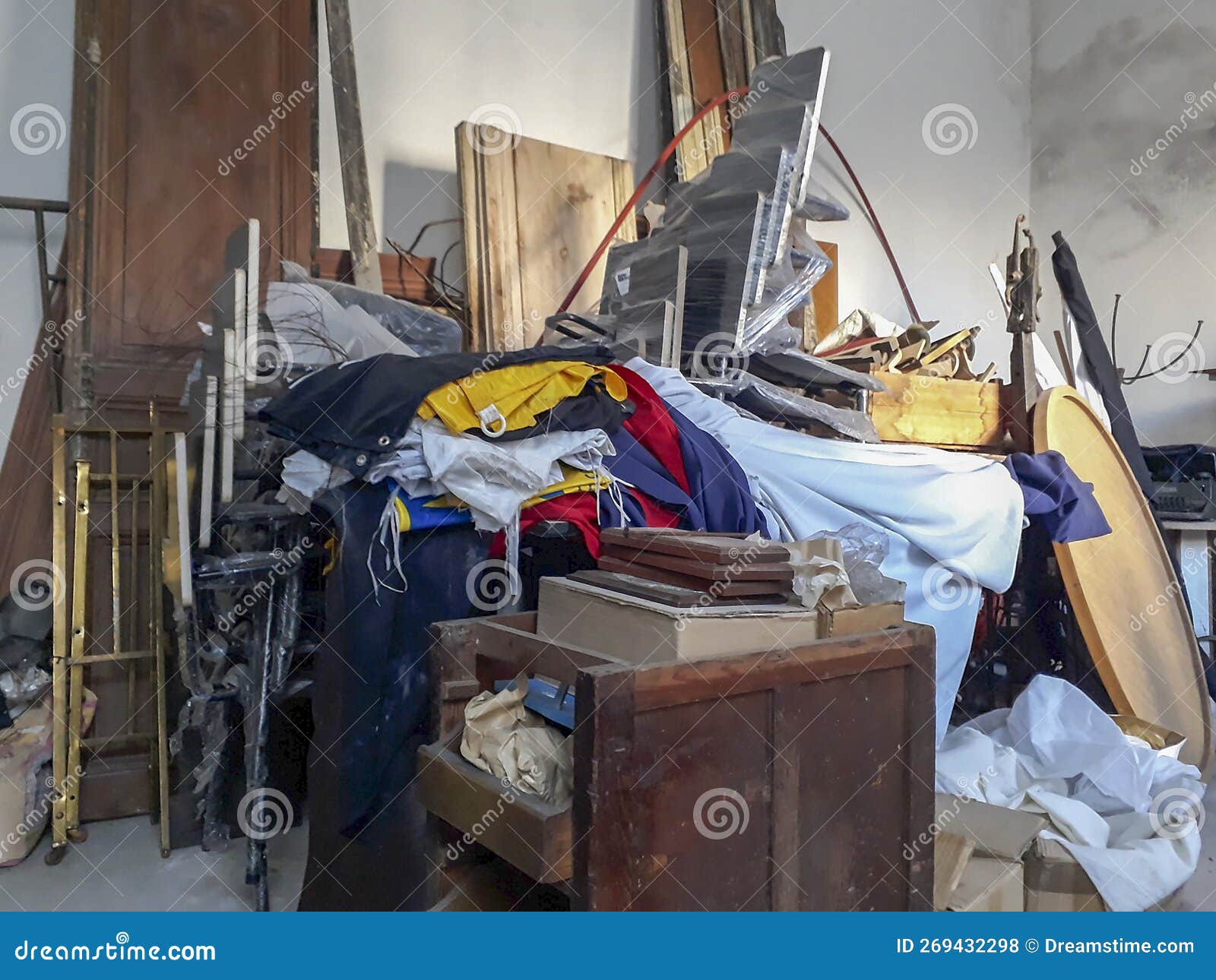 Messy Garage In Boston Massachusetts Royalty-Free Stock Image ...