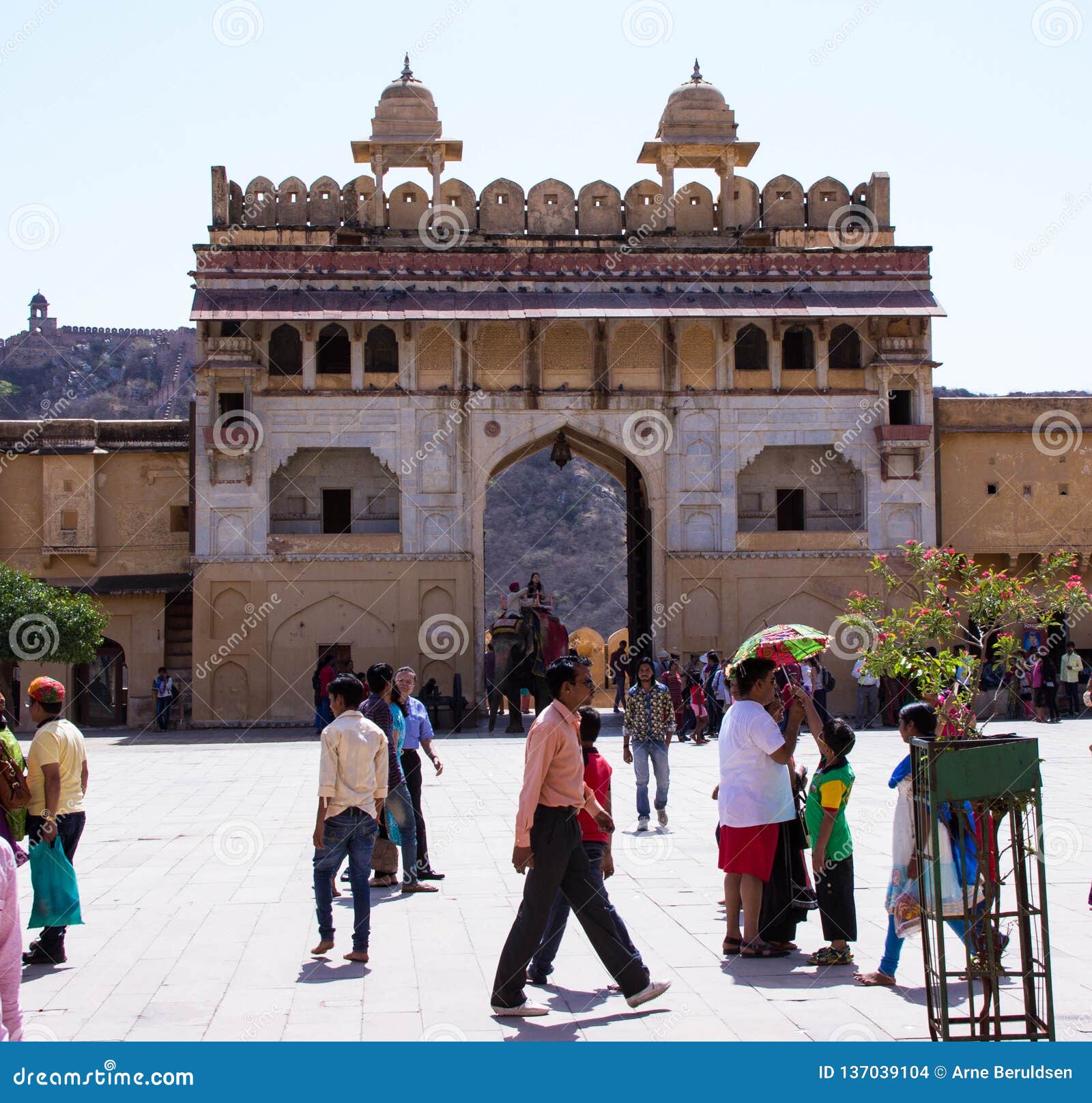 Interior De Amber Fort India Imagem de Stock Editorial - Imagem de ...