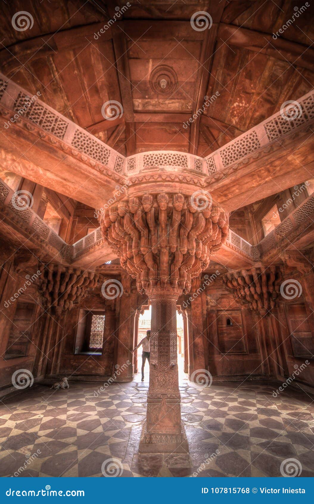 Interior De Diwan-i-Khas, Parte Do Complexo De Fatehpur Sikri Foto de Stock Editorial - Imagem ...
