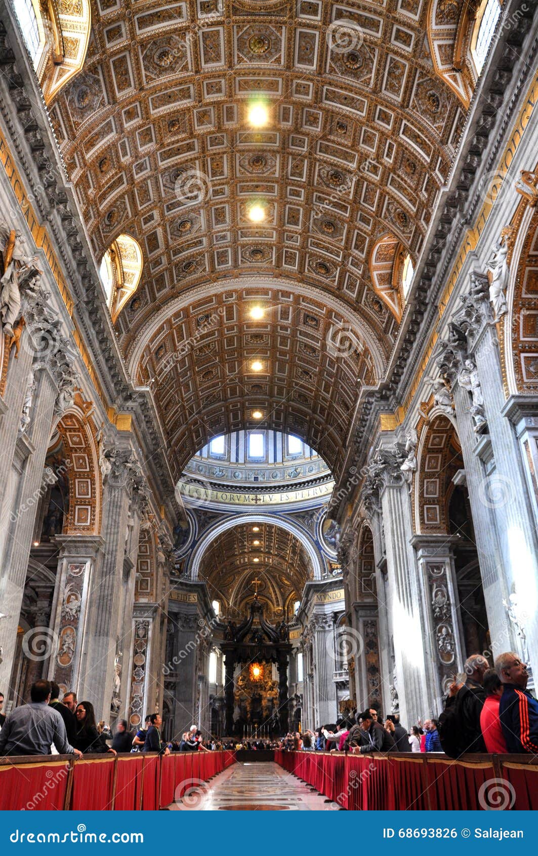Interior De La Basílica De San Pedro En Vaticano Foto editorial ...
